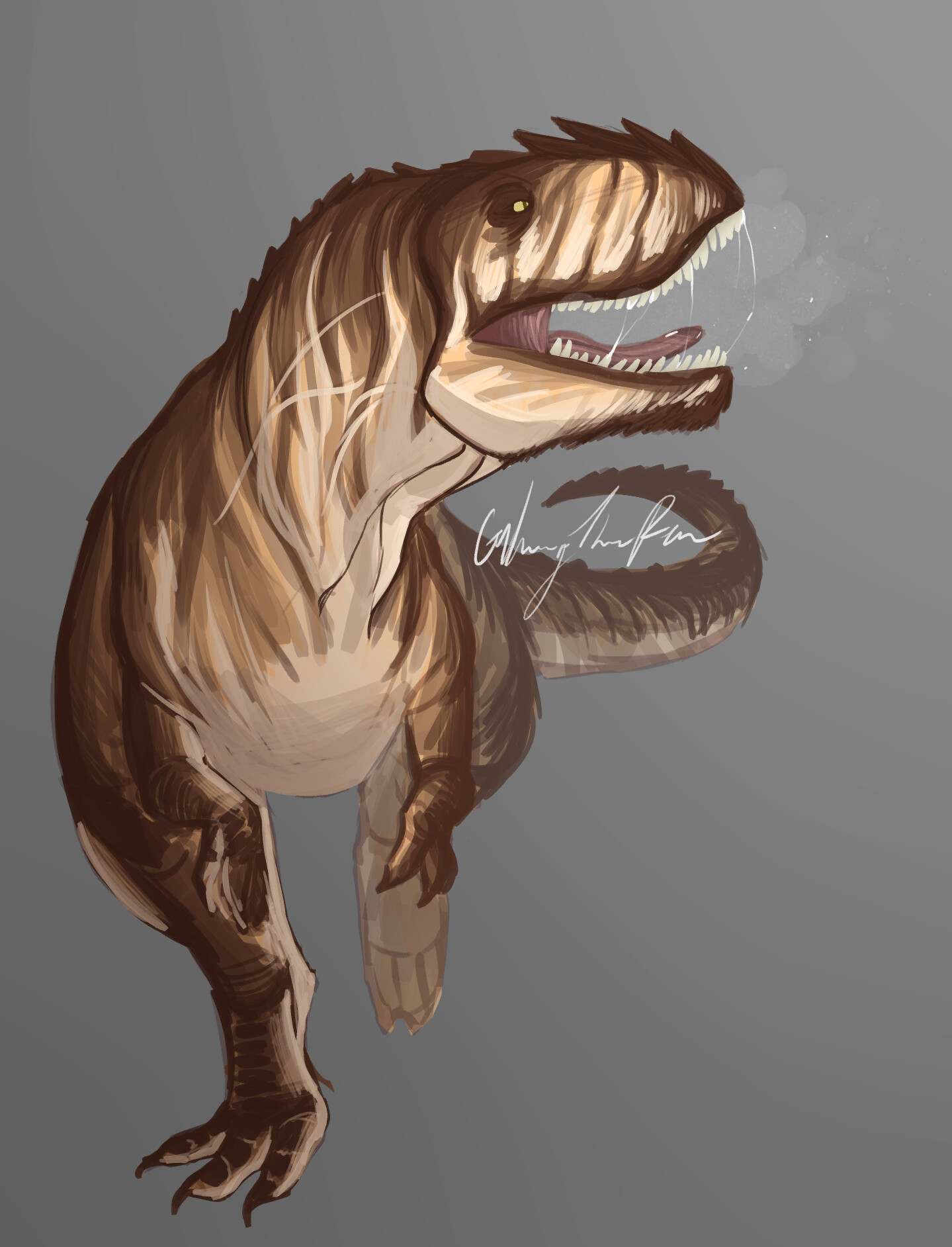 Cynthia Roland - Giganotosaurus Sketch Piece