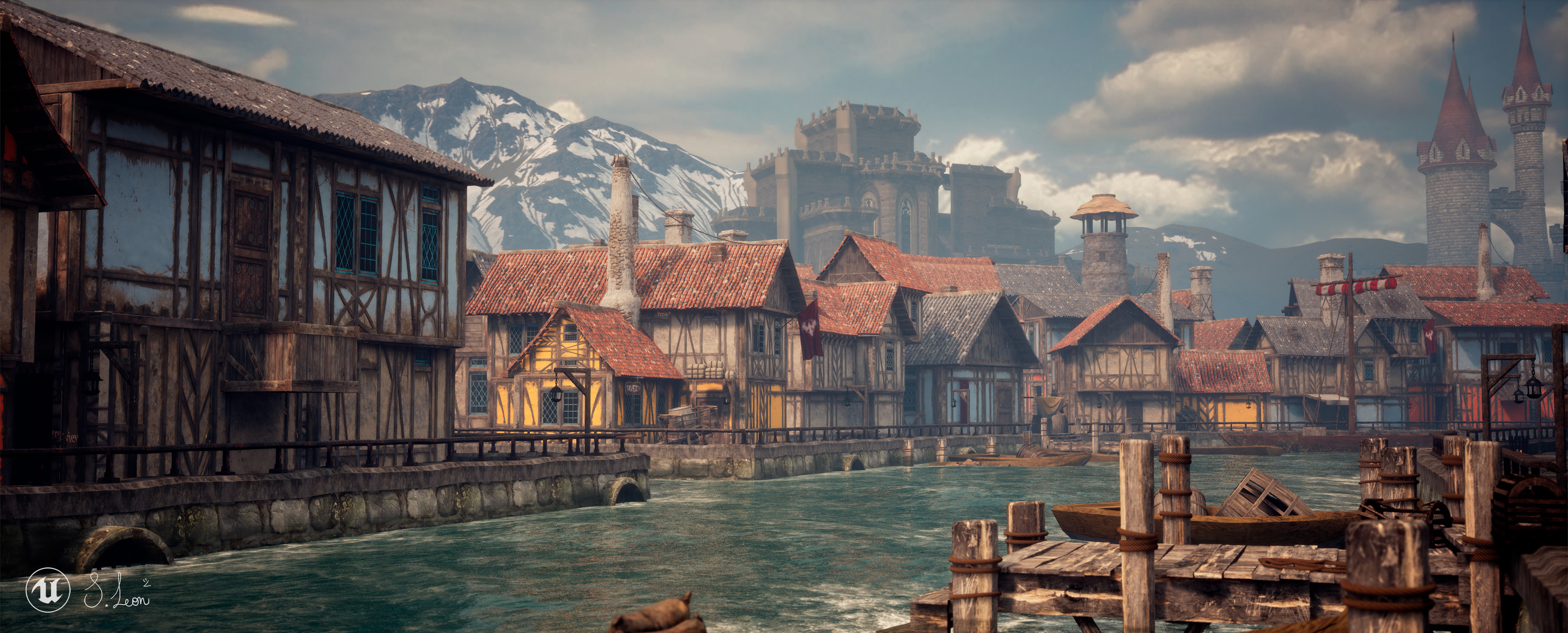 Fantasy Medieval Port City