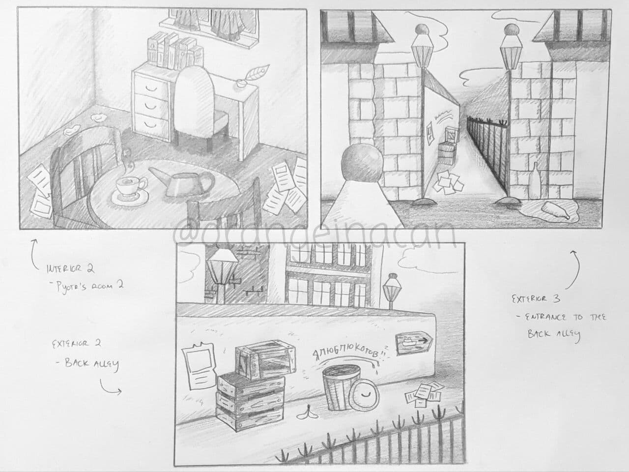 ArtStation - Pechka Background Concept Art Sketches