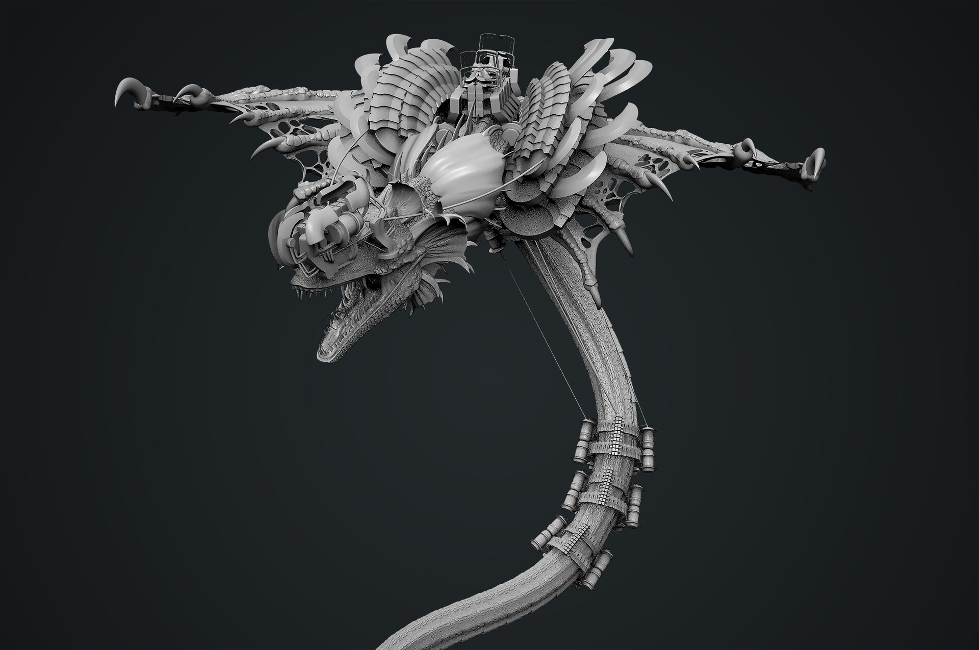 ArtStation - Flying leviathan - Concept model