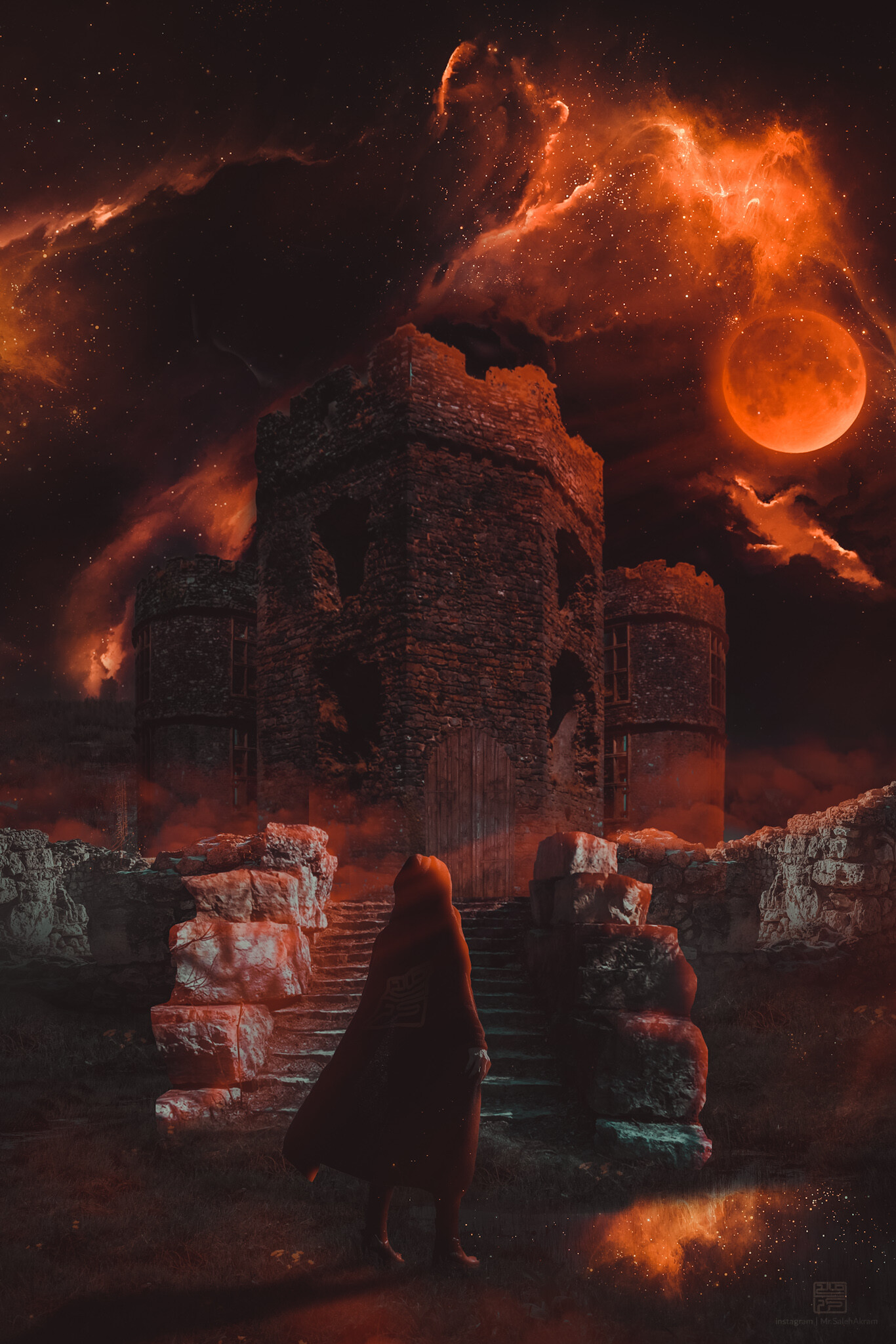 ArtStation - Red Moon Night | Visual Art