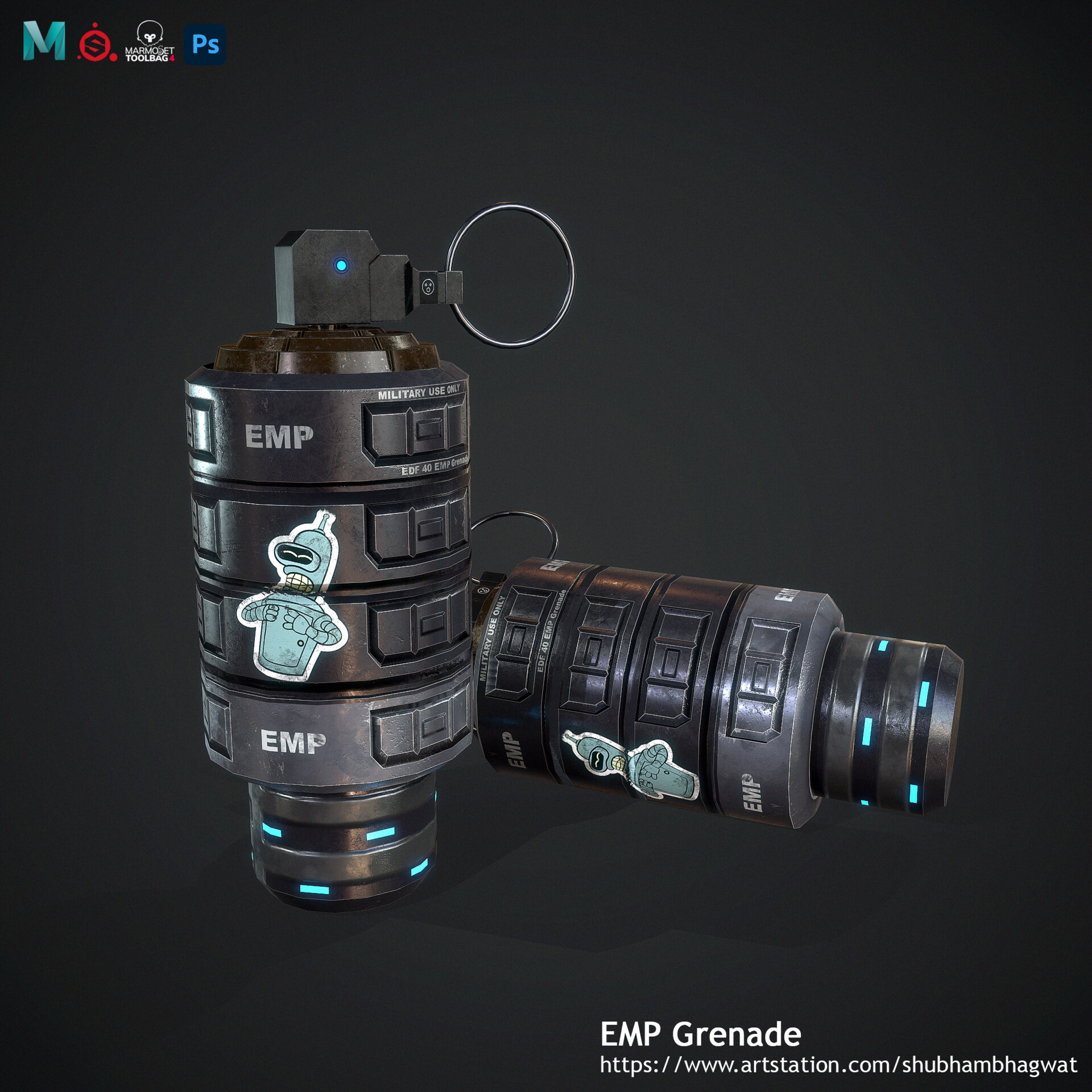 ArtStation - EMP Grenade