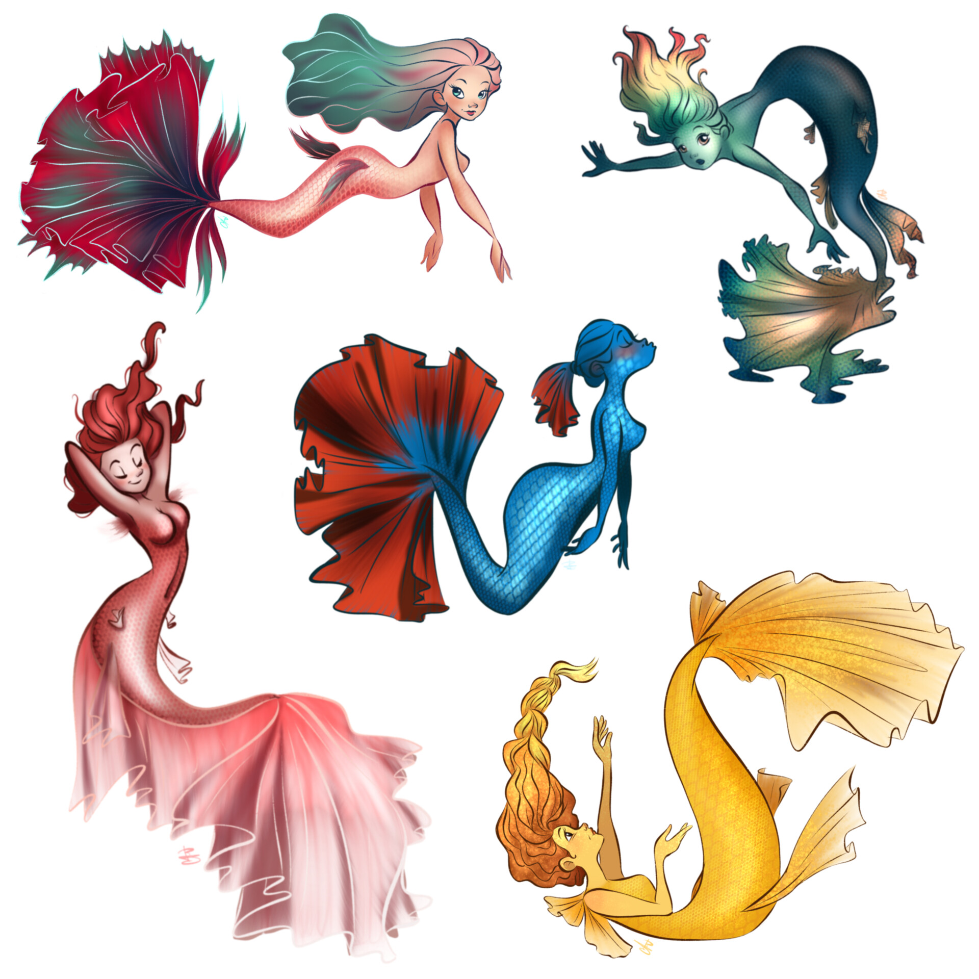 ArtStation - mermaids