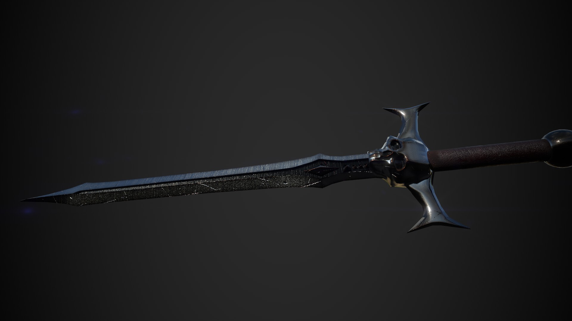 Stephen Scarborough - Dark fantasy skull sword 3D model