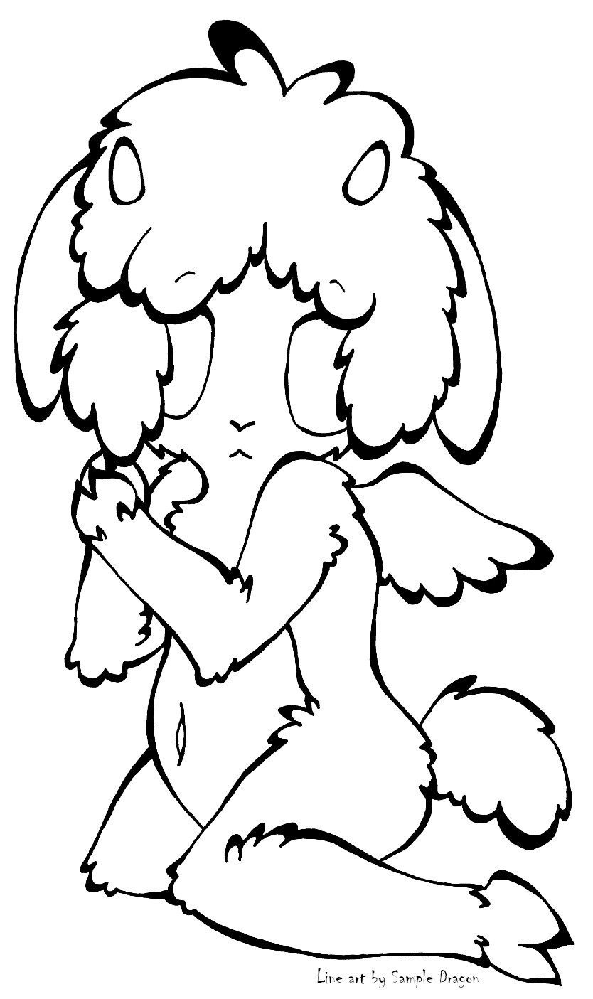 anime furry coloring pages