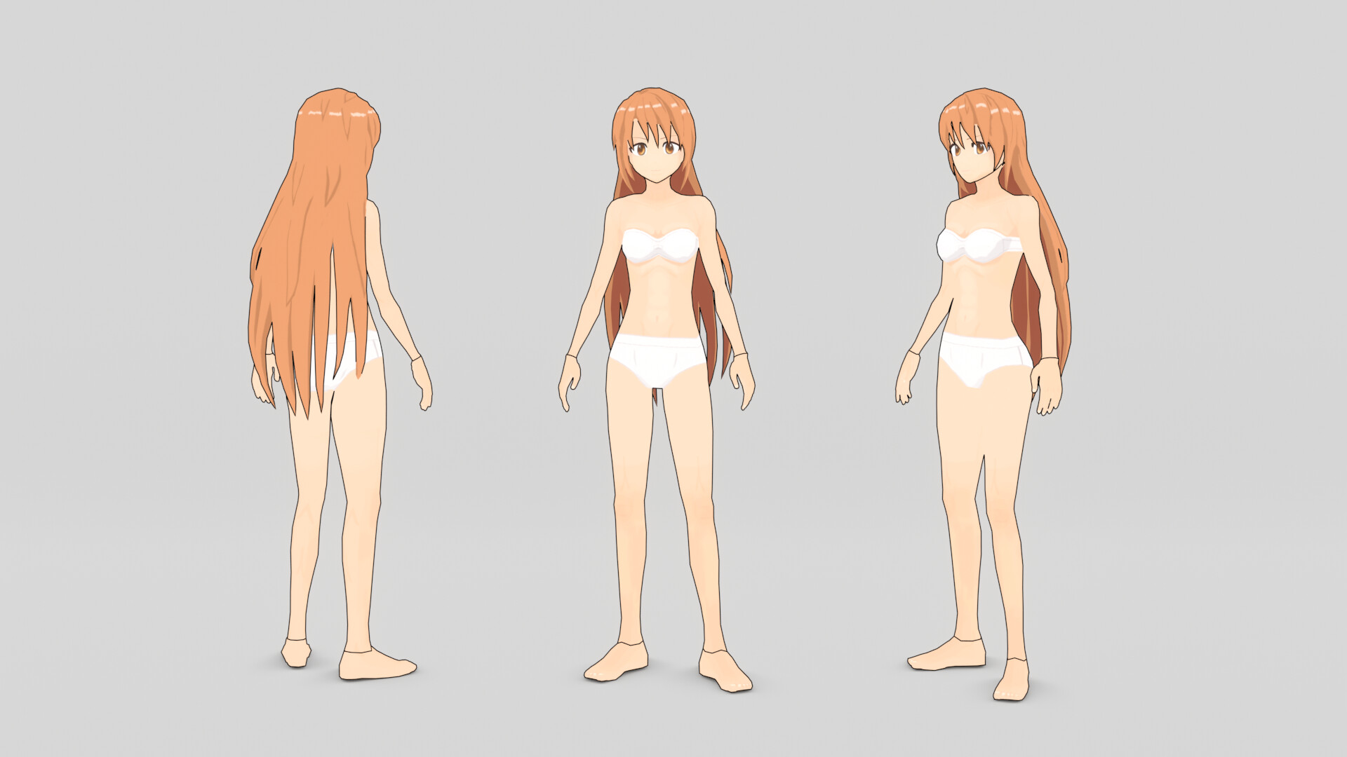 ArtStation - low polly game character girl