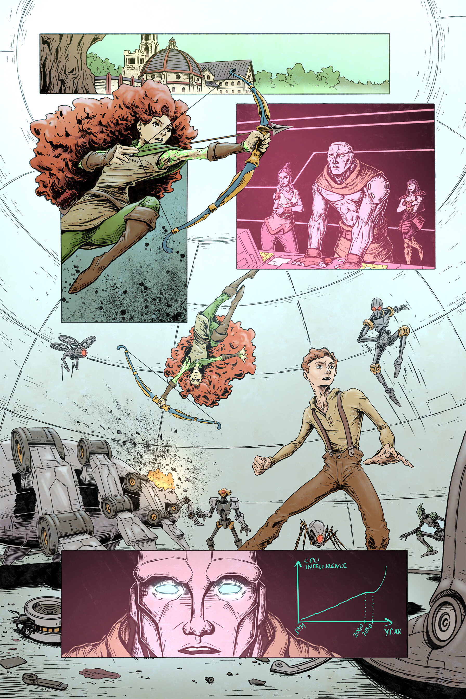 ArtStation - Sample pages of GAIA'S SEED