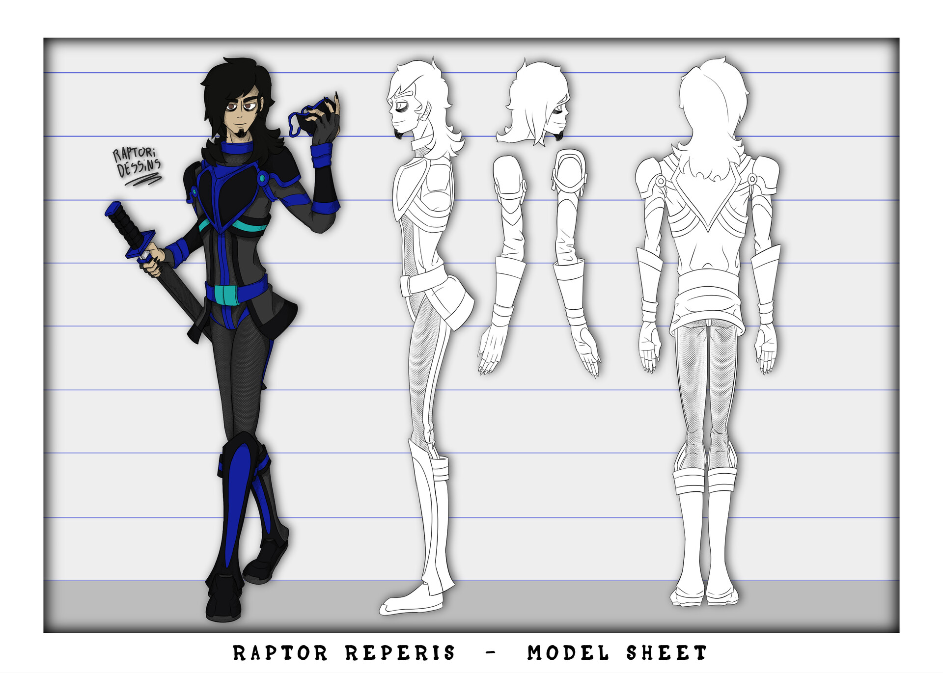 ArtStation - Raptor Reperis - Original Character Design and Info - Webcomic