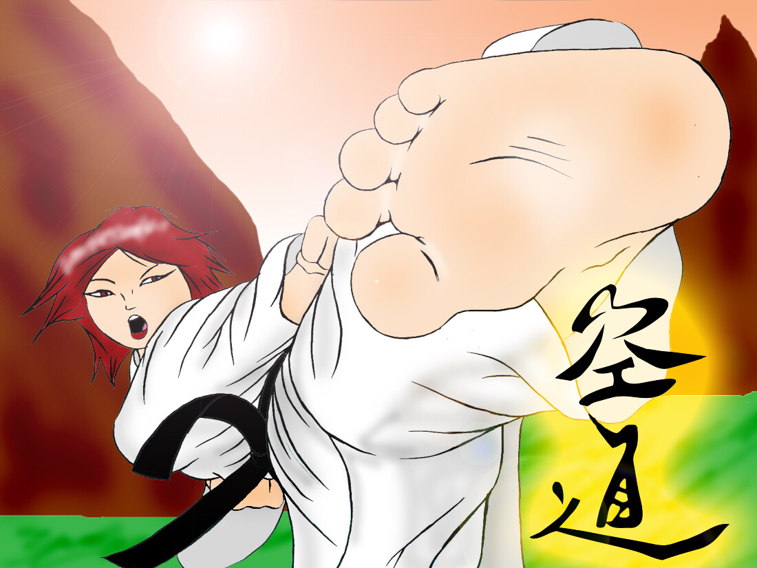 ArtStation - Karate Woman High Kick 2