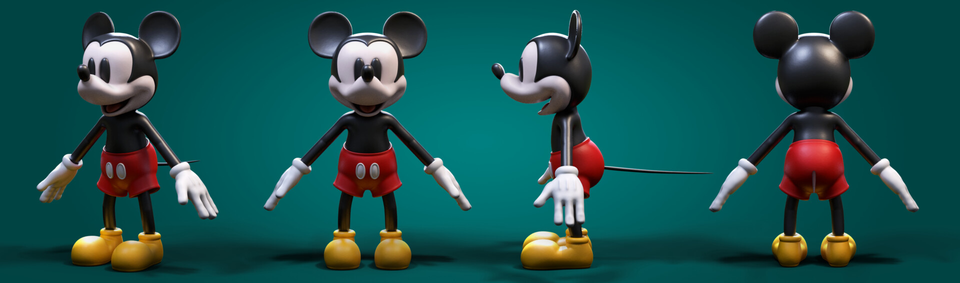 Sergio Díaz Albendea - Mickey Mouse Character - Modeling and Shading