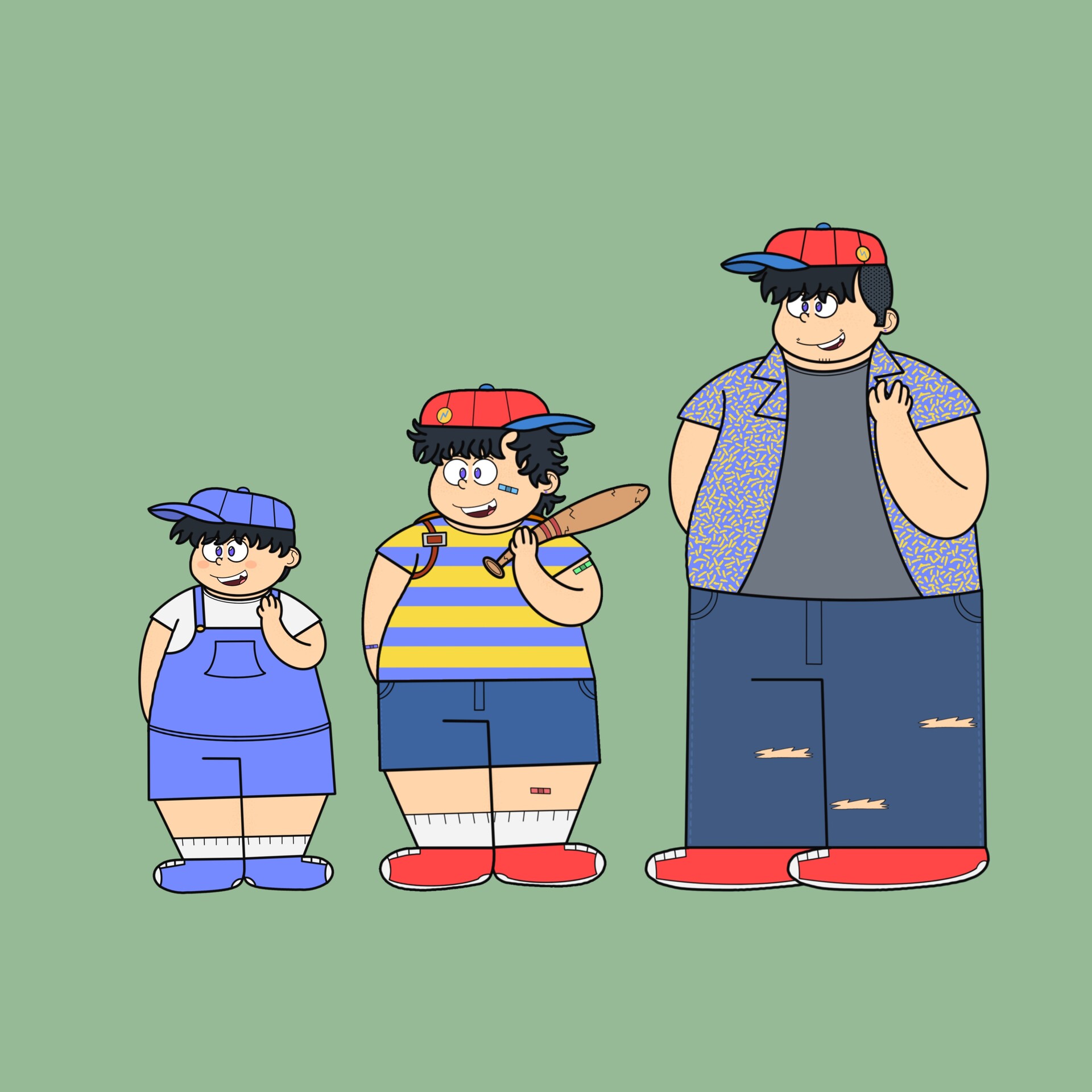 ArtStation - Ness over the years