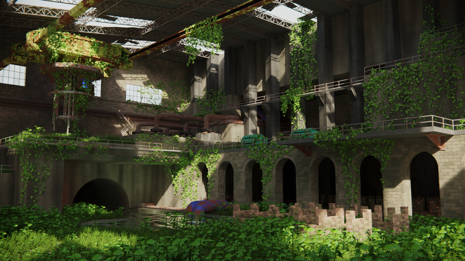 ArtStation - Overgrown Factory