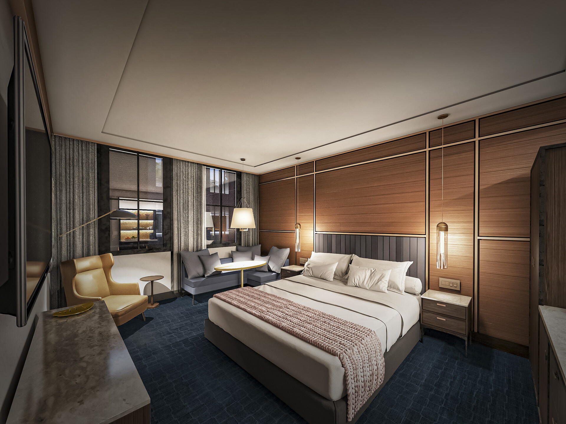 ArtStation - CGI Render- Hotel Room Interior