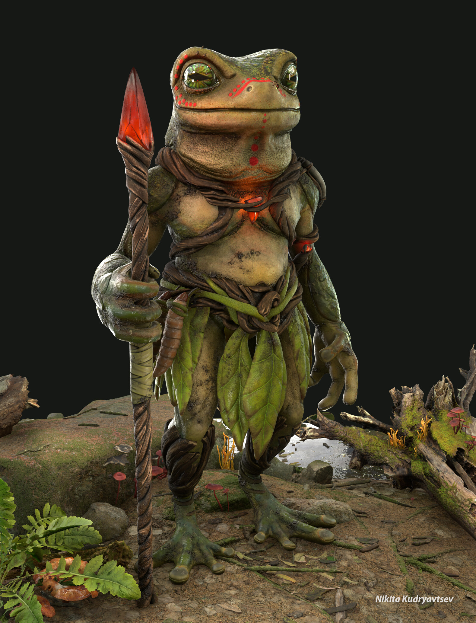 ArtStation - Frog warrior