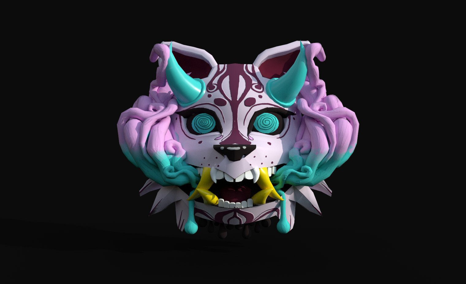 ArtStation - Oni mask