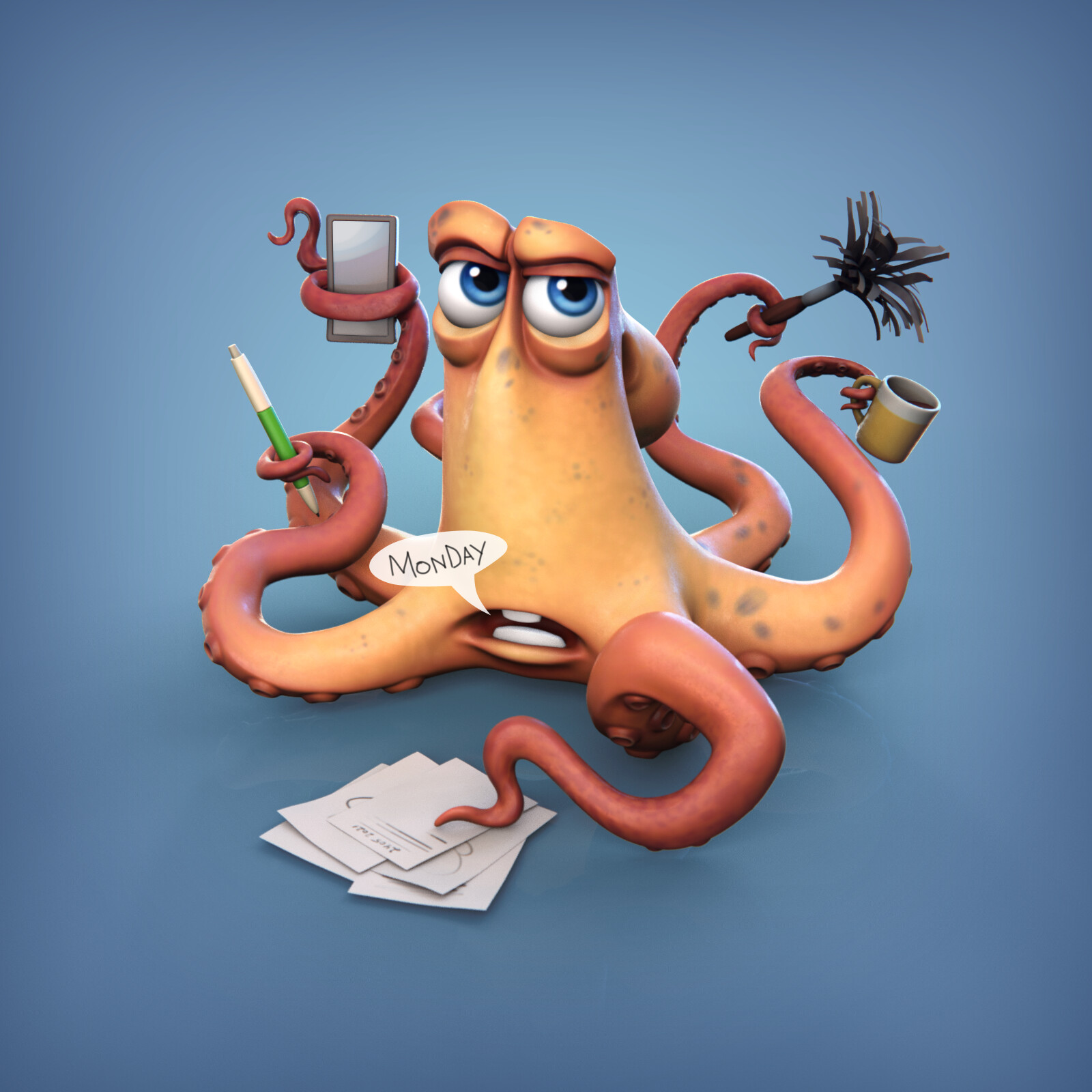 monday - 3D model by Lora (@Lora_o) [bccb6fb] - Sketchfab