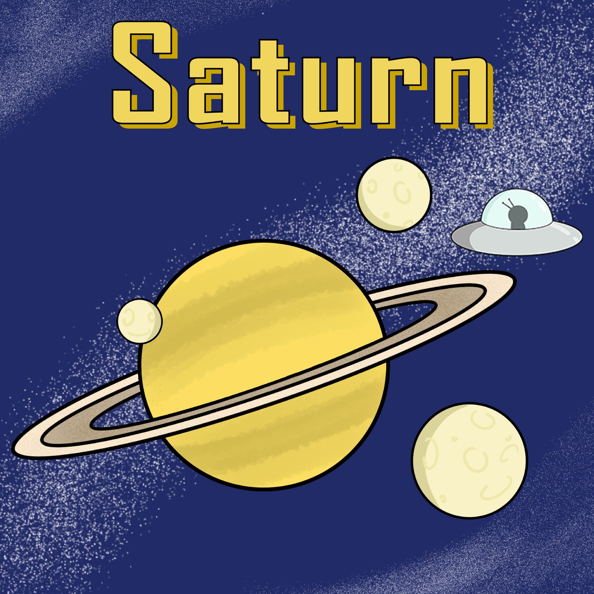 Planet Saturn Poster