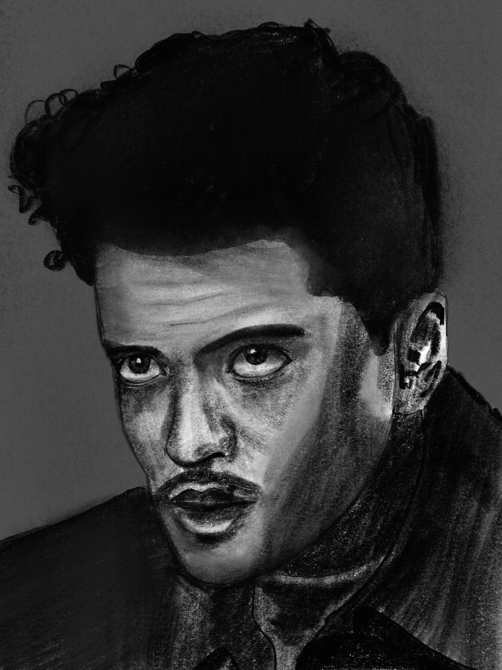 ArtStation - Bruno.Mars.Portrait