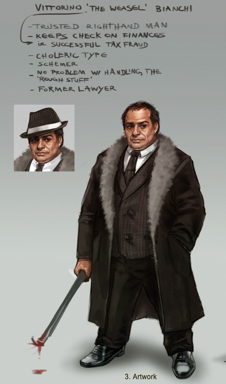 Sansho Artstation - 20s Mafia Concept Assignment