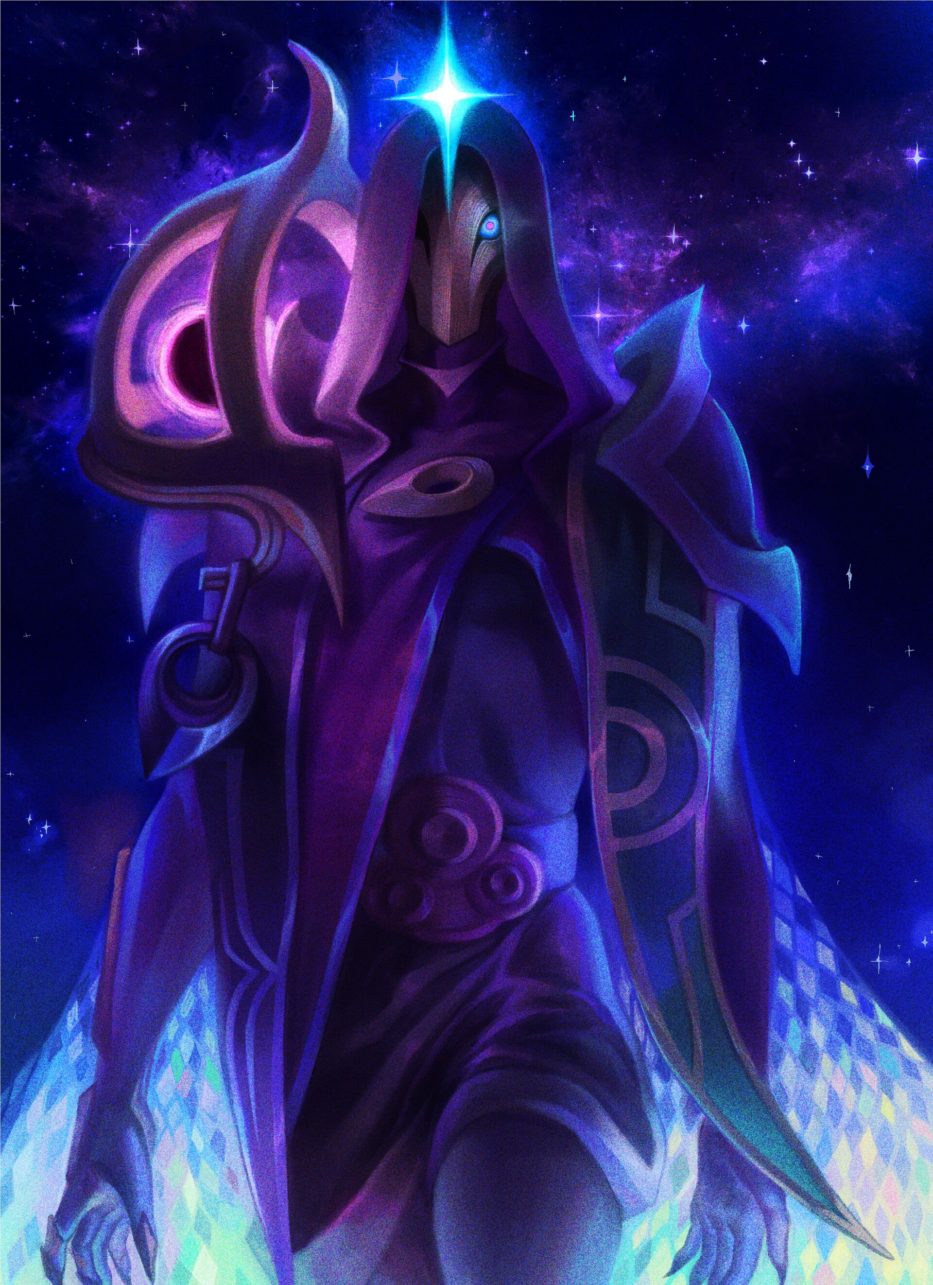 ArtStation - dark cosmic Jhin fan art