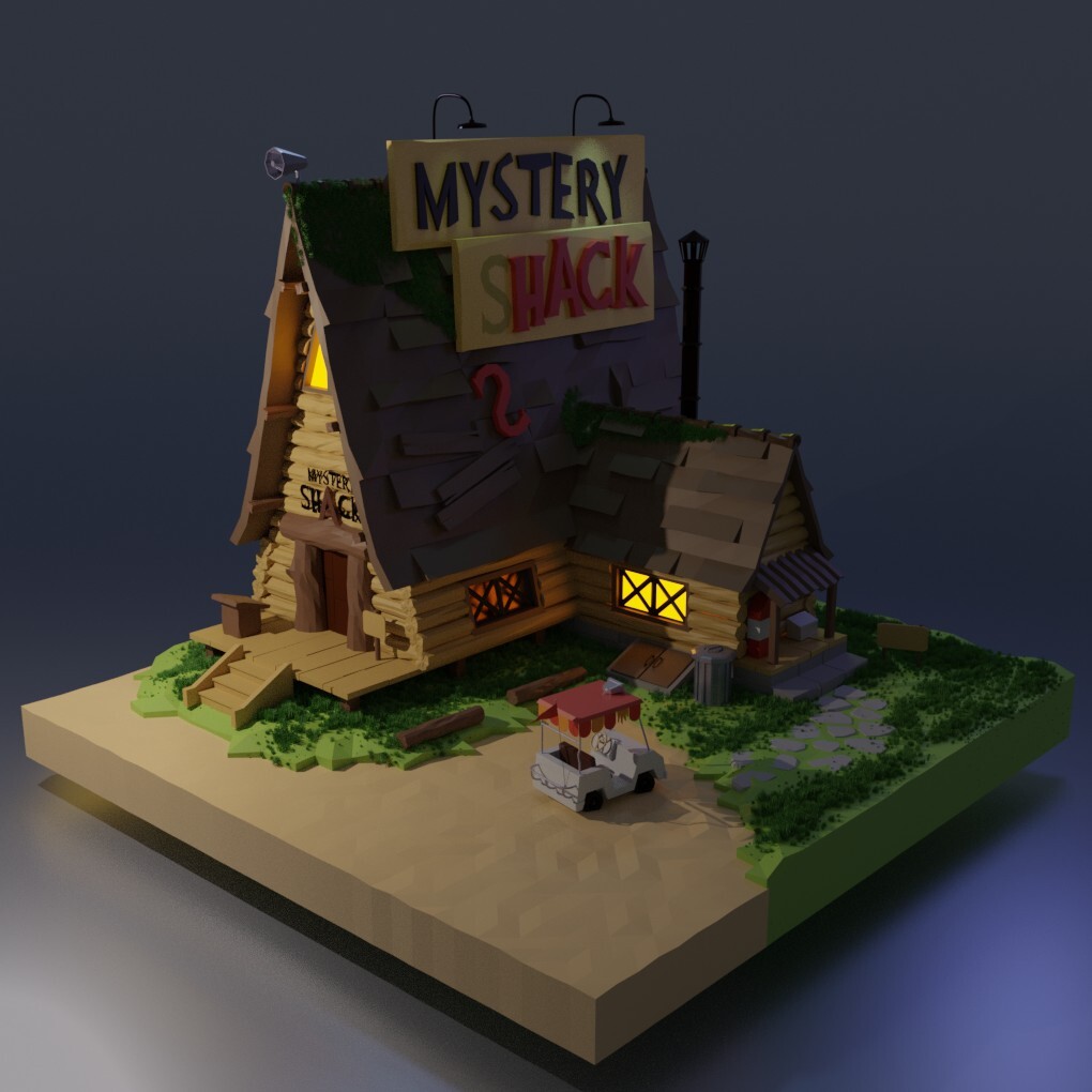 ArtStation - Gravity Falls. Uncle Stan's house