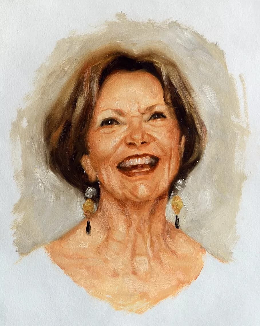 ArtStation - Portrait of Joan Bakewell