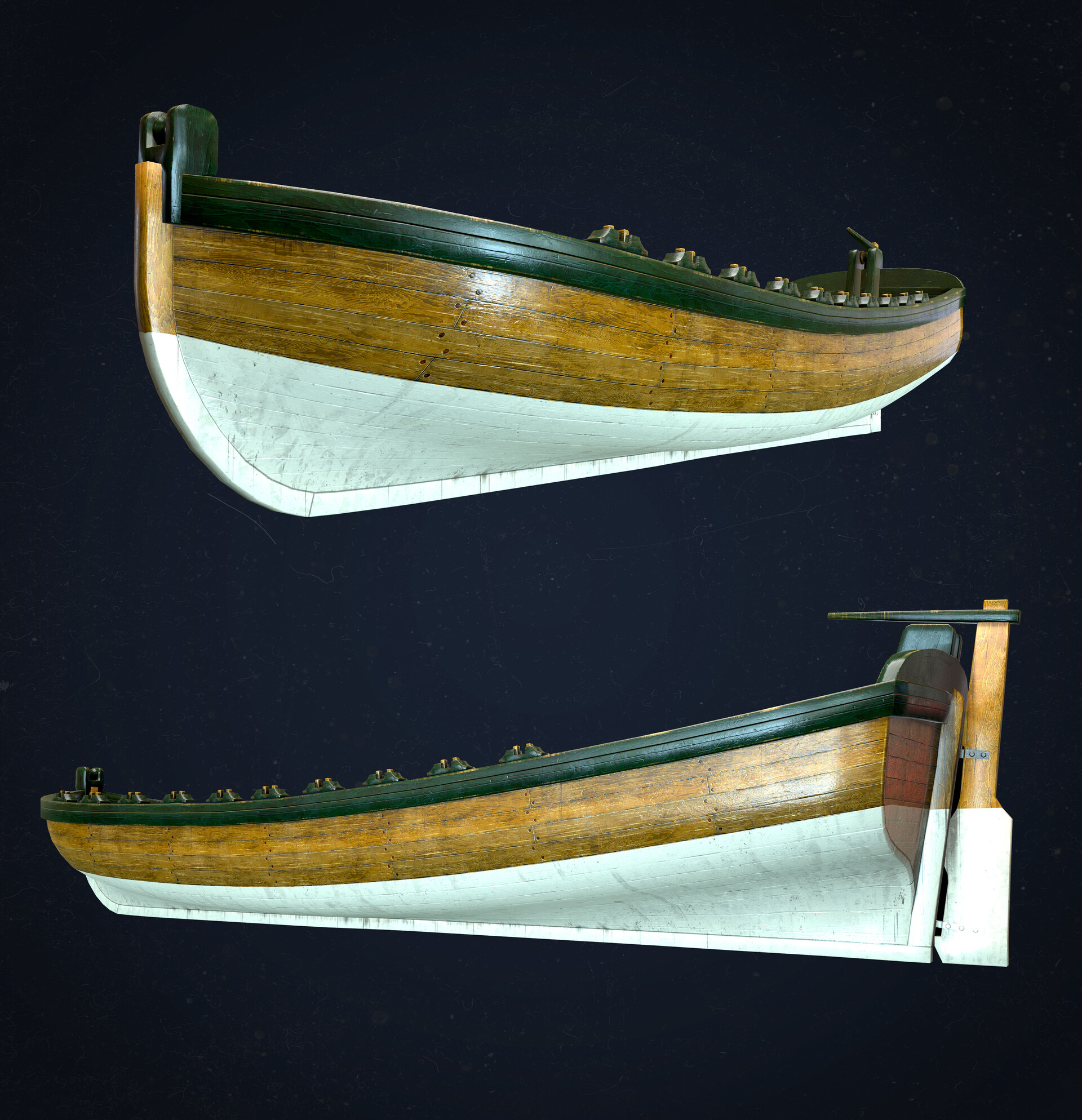 ArtStation - Whaleboat 24 vessel