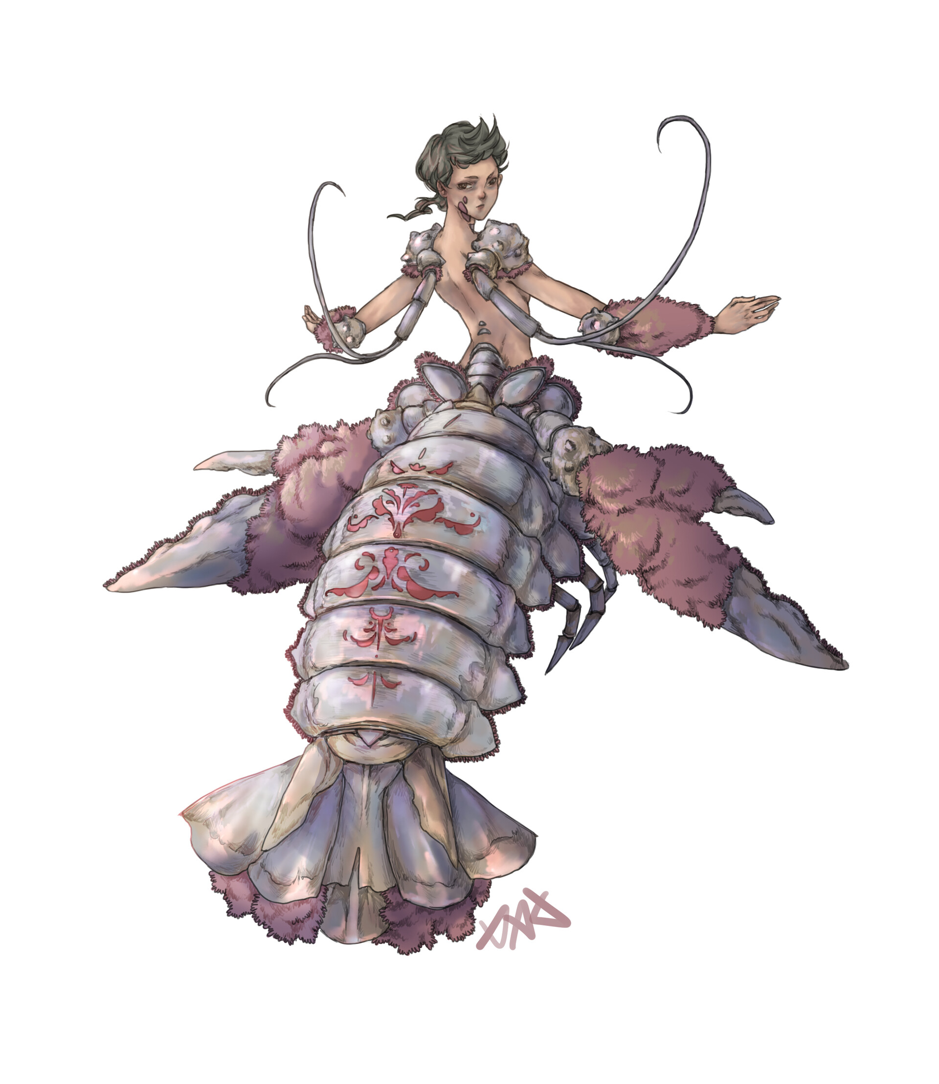 ArtStation - Lobster Tail Mermaid