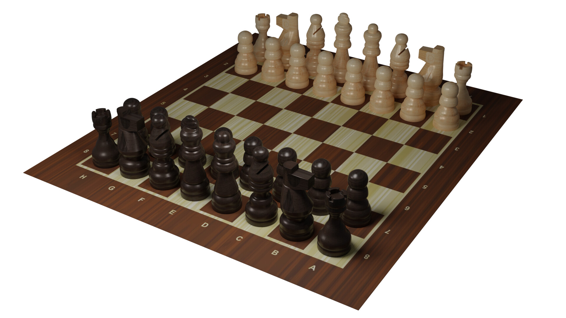 ArtStation - Chess board + pieces