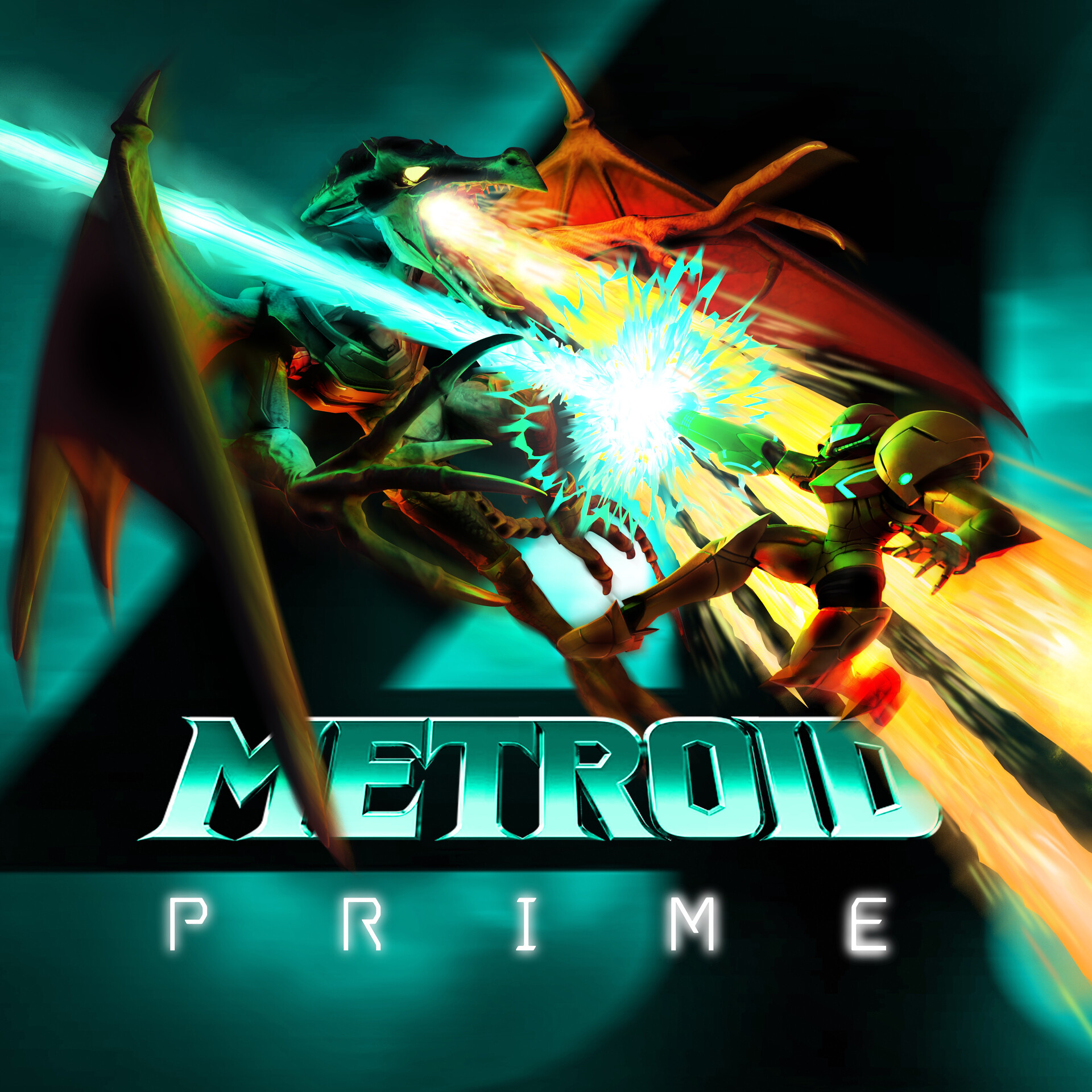 ArtStation - MP4: Samus vs Ridley - Fan Art