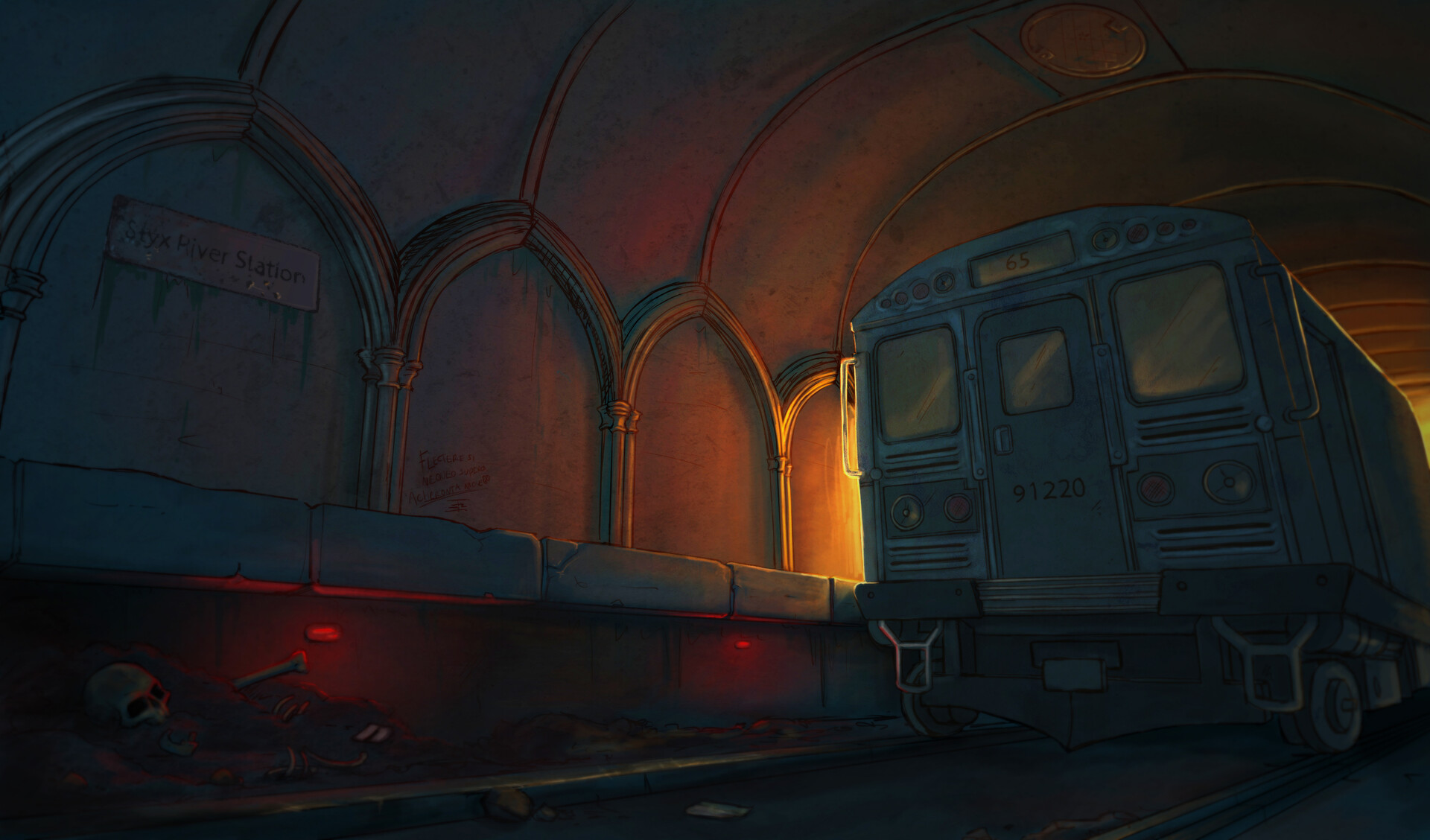 ArtStation - Subway Environment Concept