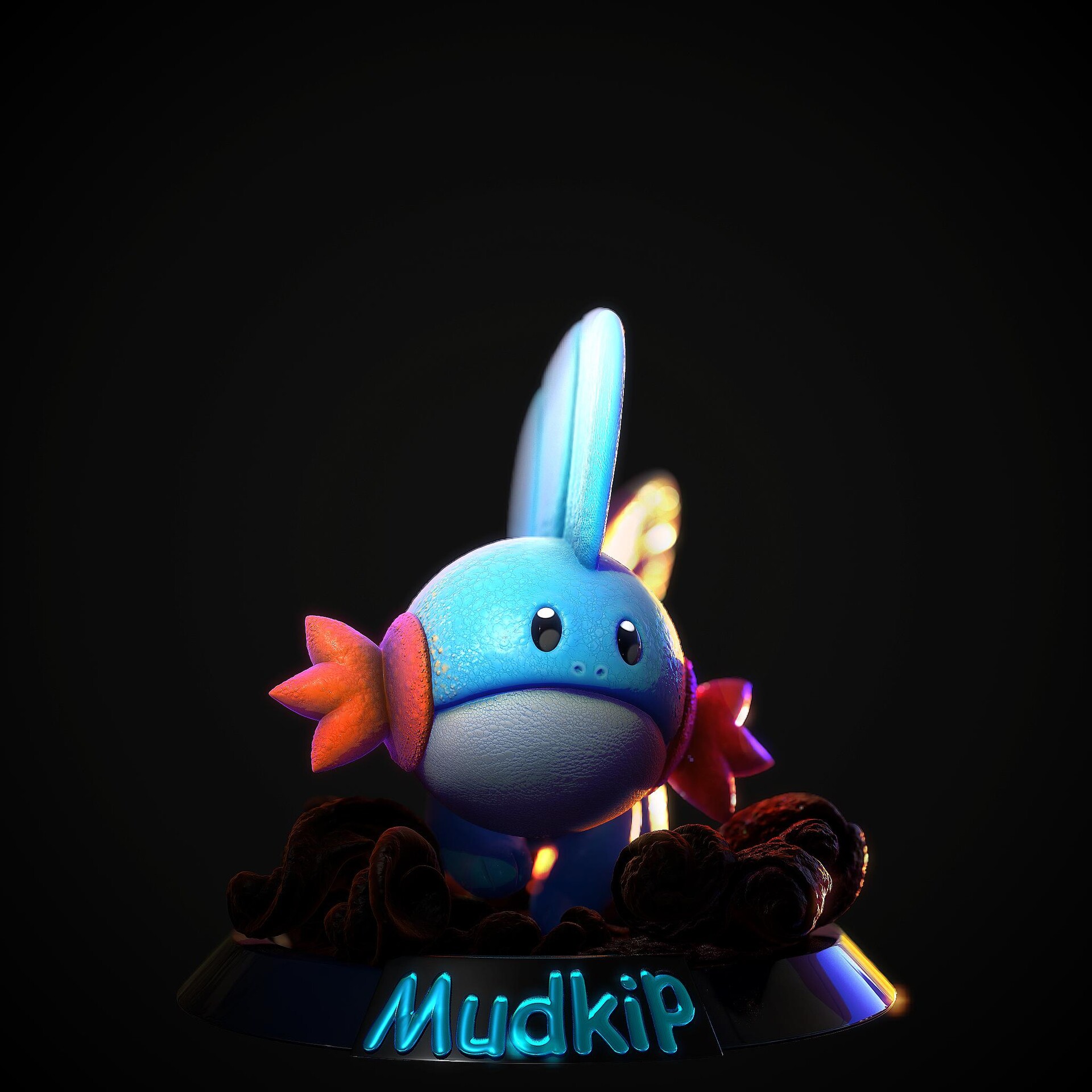 ArtStation - Pokeymon Mudkip