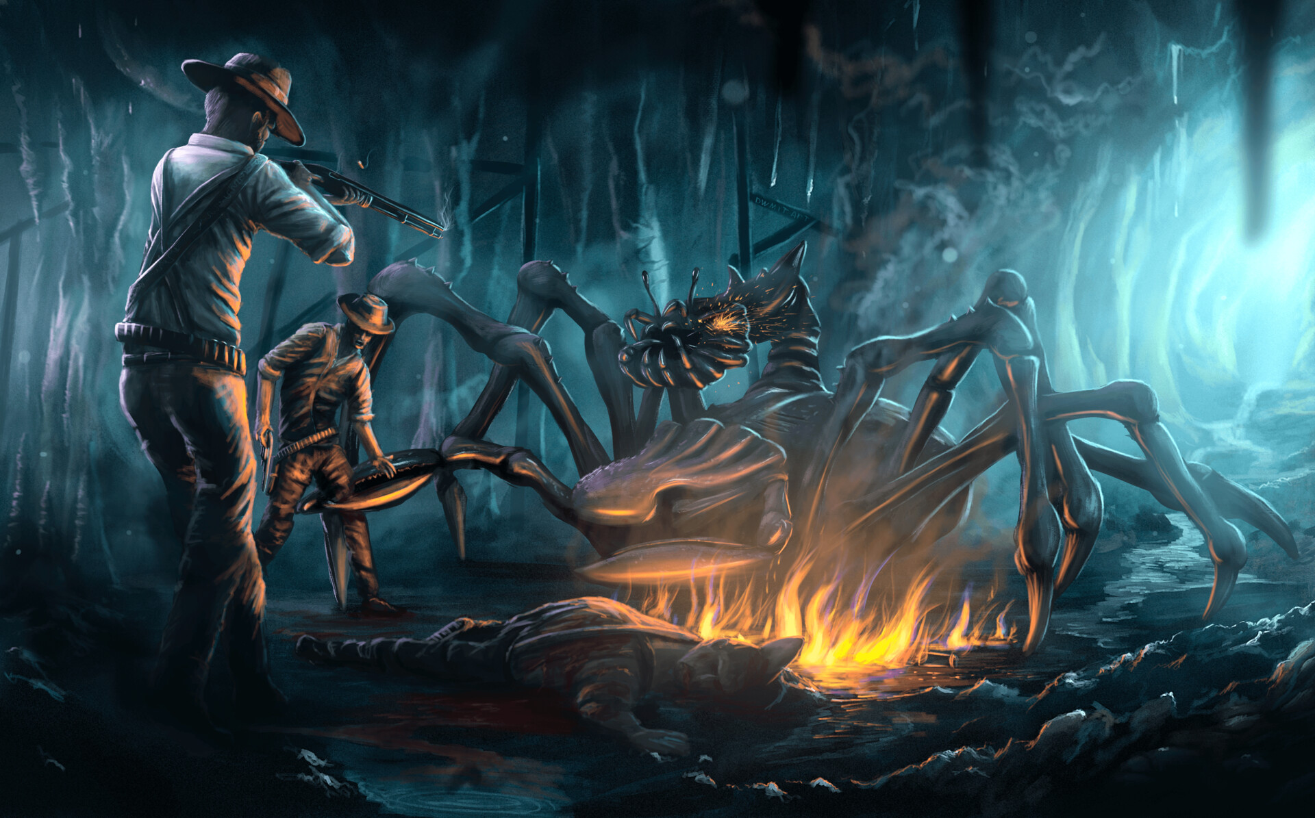 ArtStation - cave monster