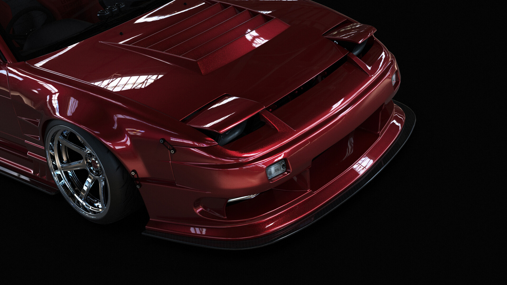 ArtStation - Nissan 180SX Origin Fujin line