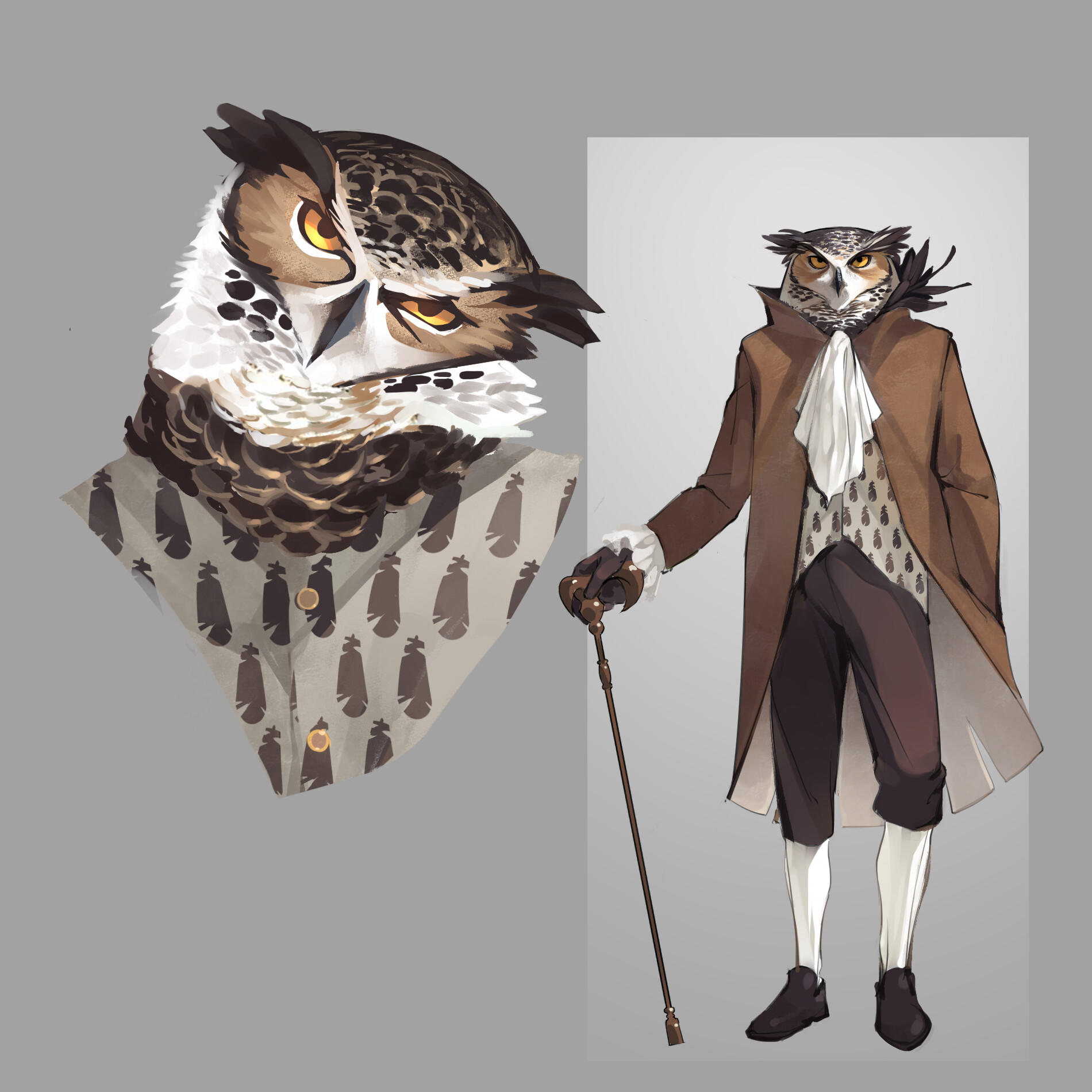 ArtStation - The owl king