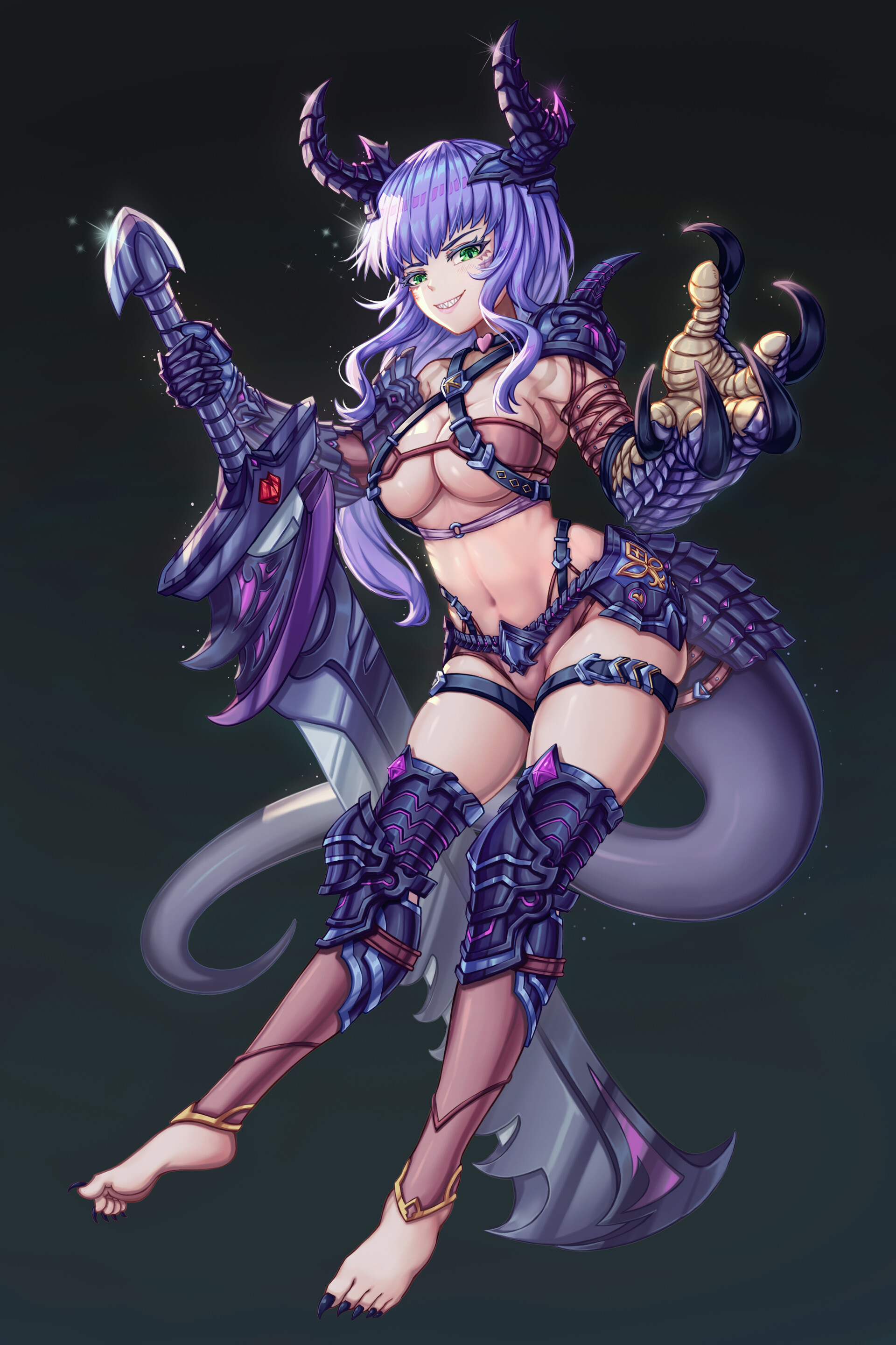 ArtStation - Berserker_lizard_girl