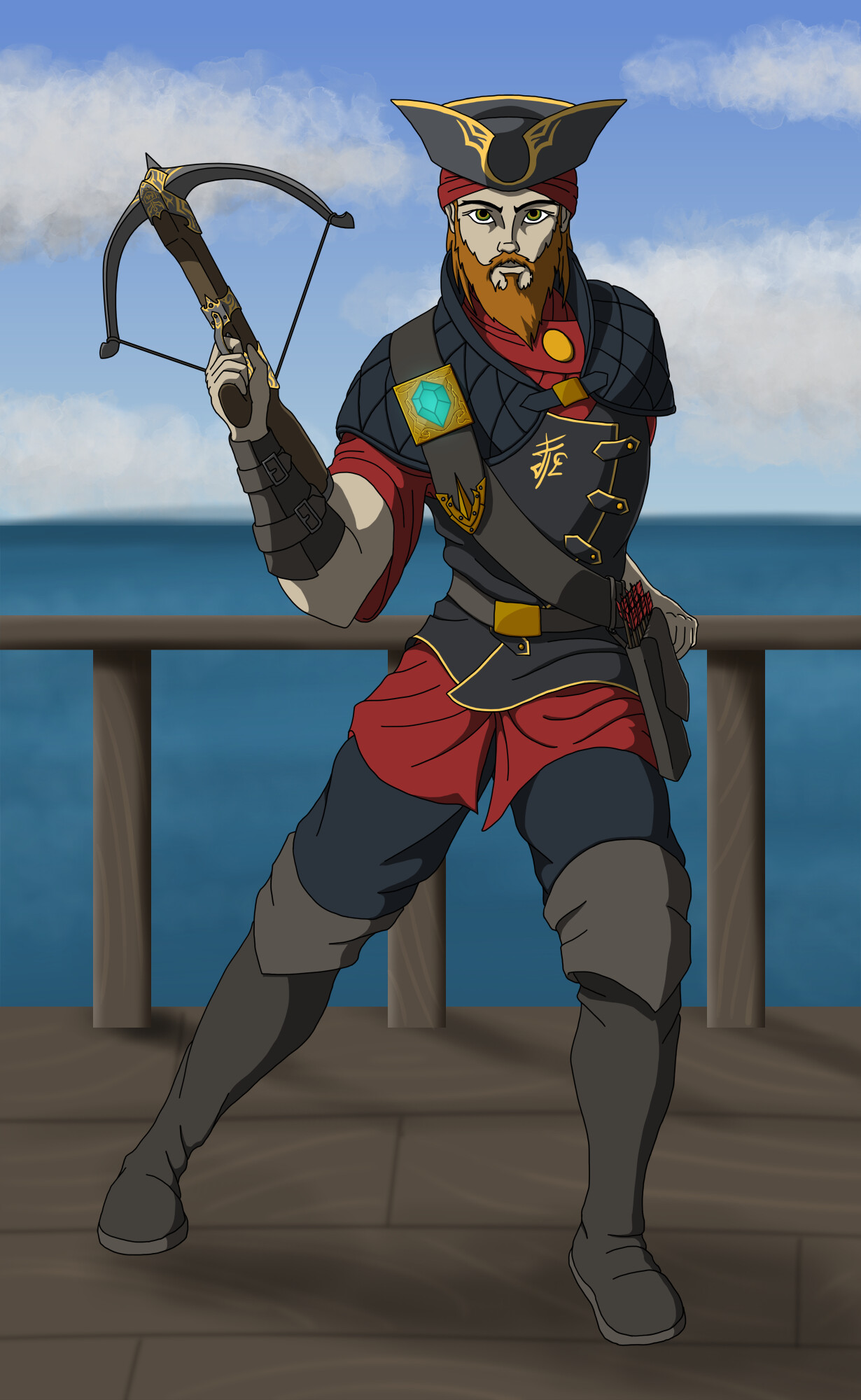 ArtStation - Half-elf Sorcerer