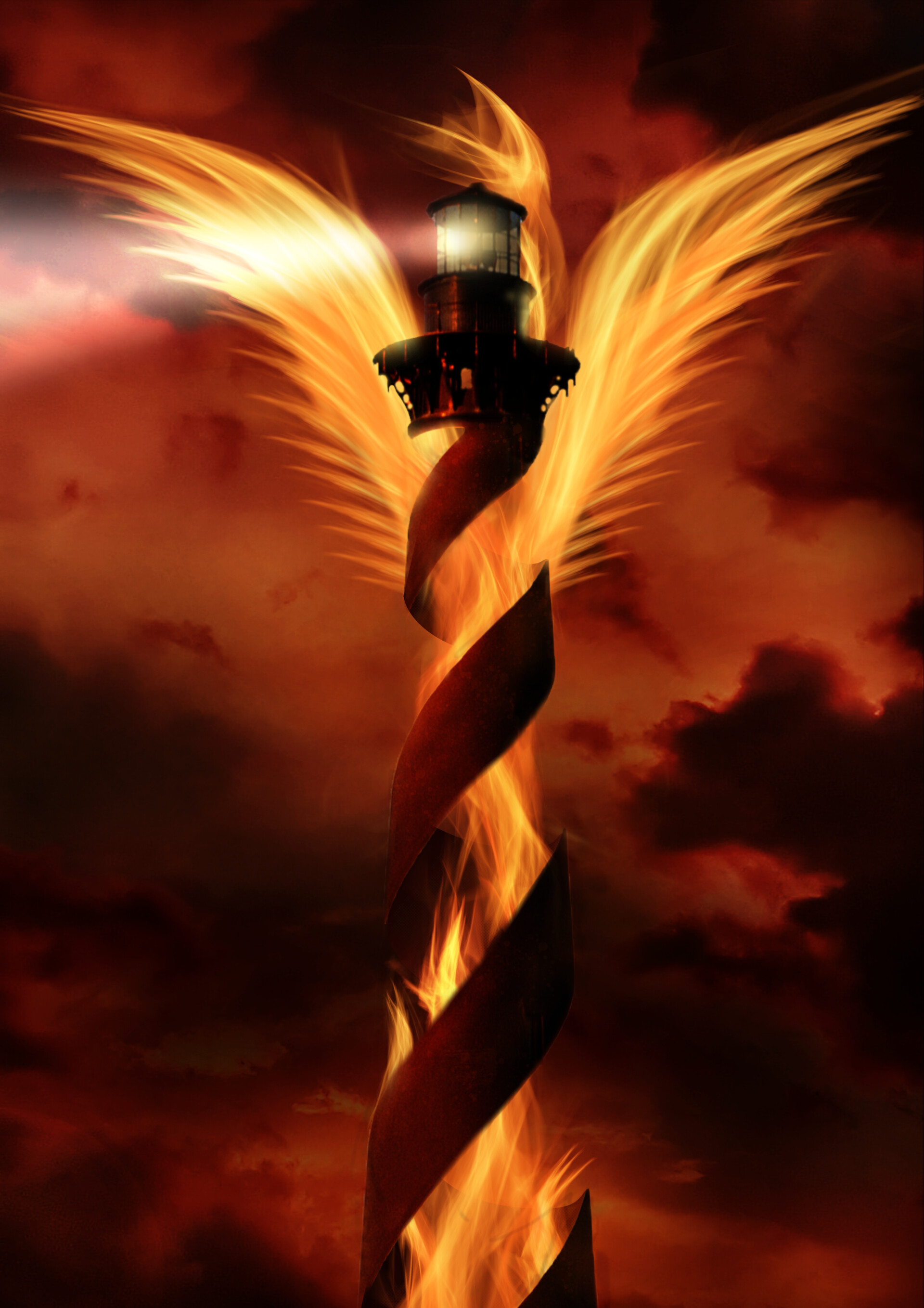 ArtStation - The phoenix of the lighthouse
