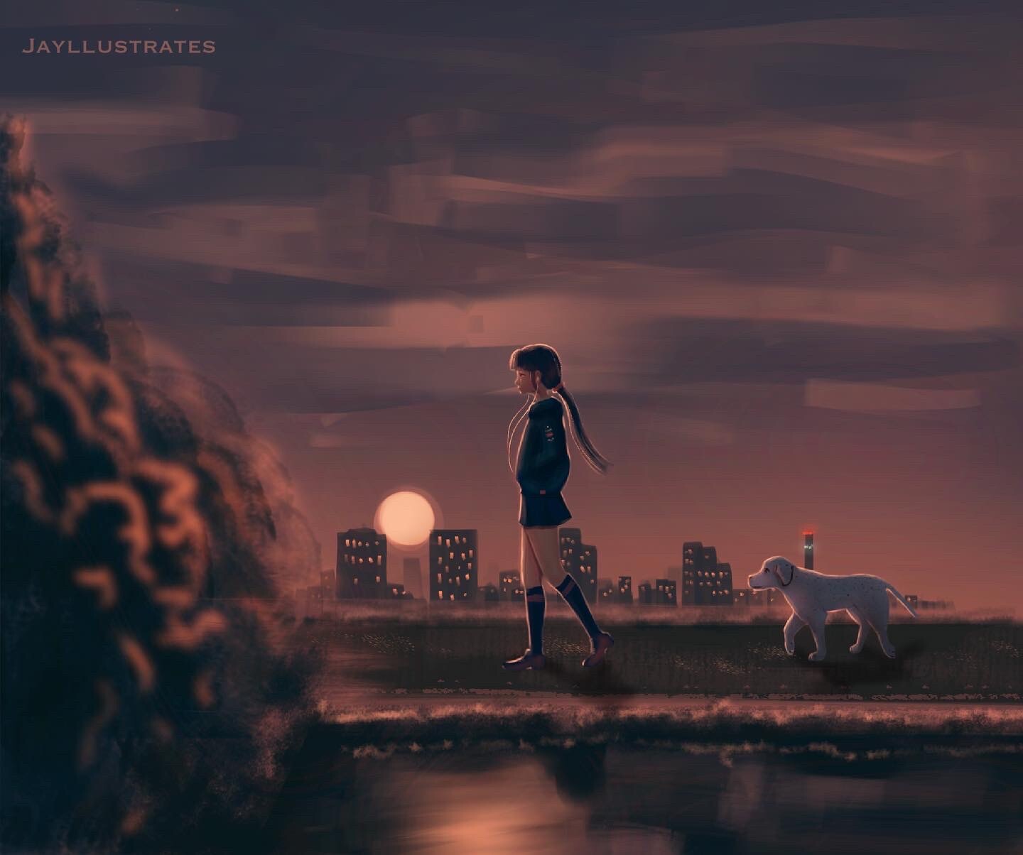 ArtStation - Sunset walk