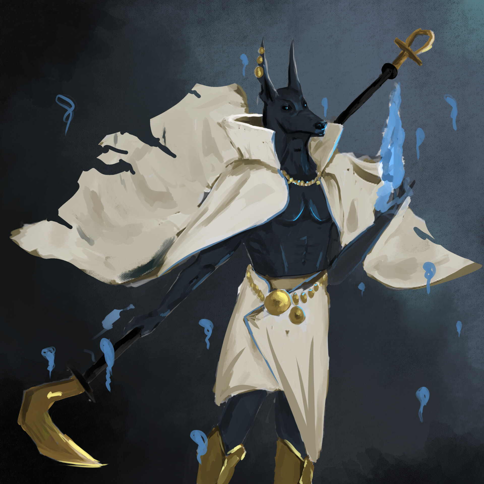 ArtStation - Anubis- The God of Afterlife