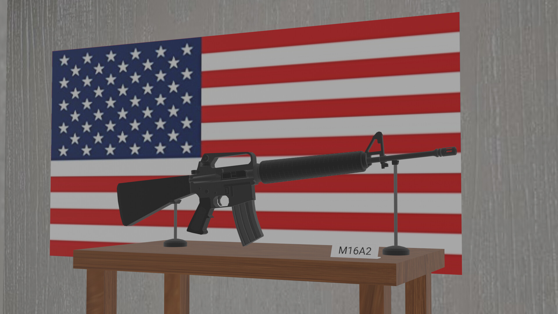 ArtStation - M16A2 LOW POLY
