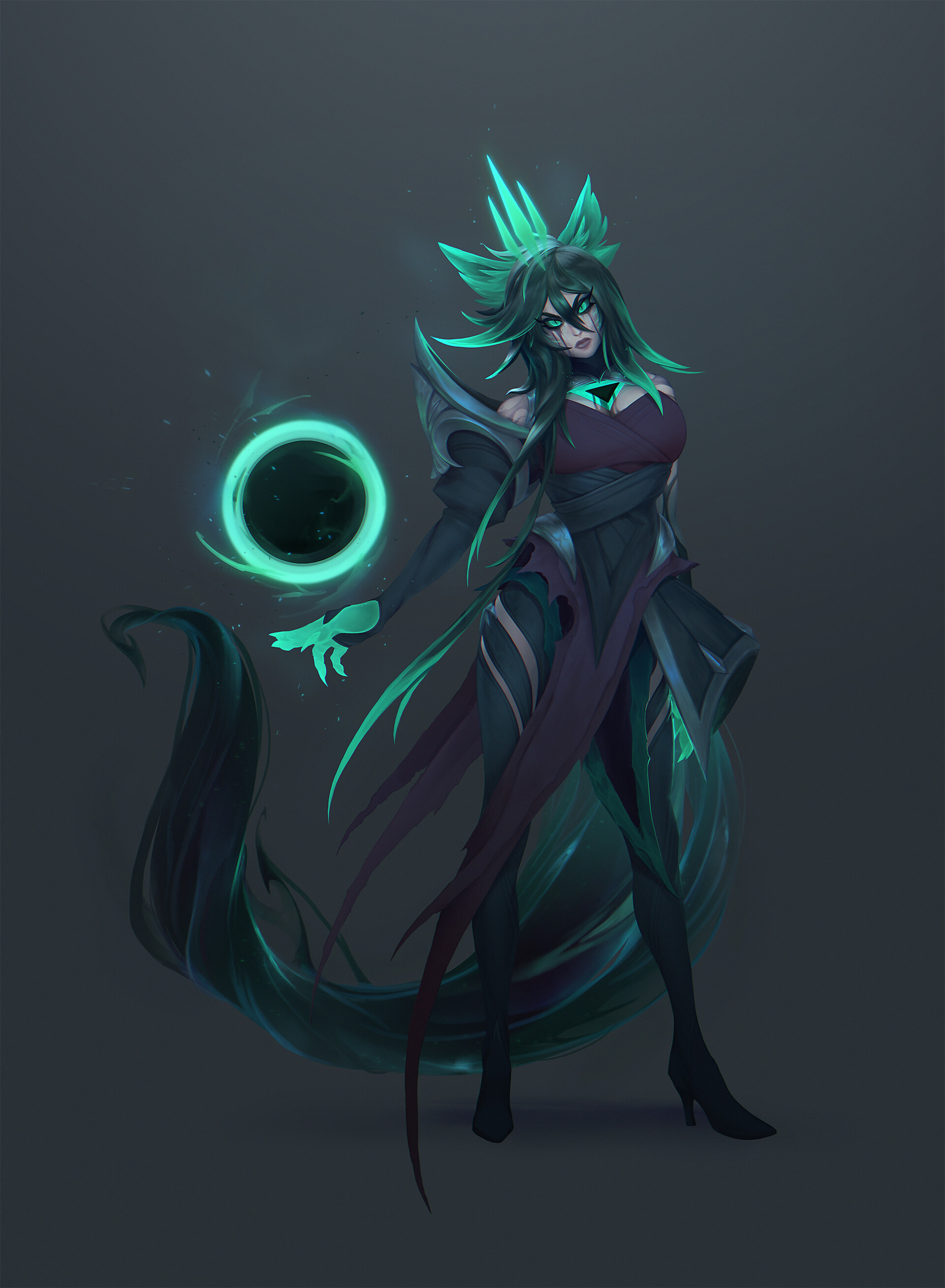 ArtStation - Ruined Ahri - League Fan Art