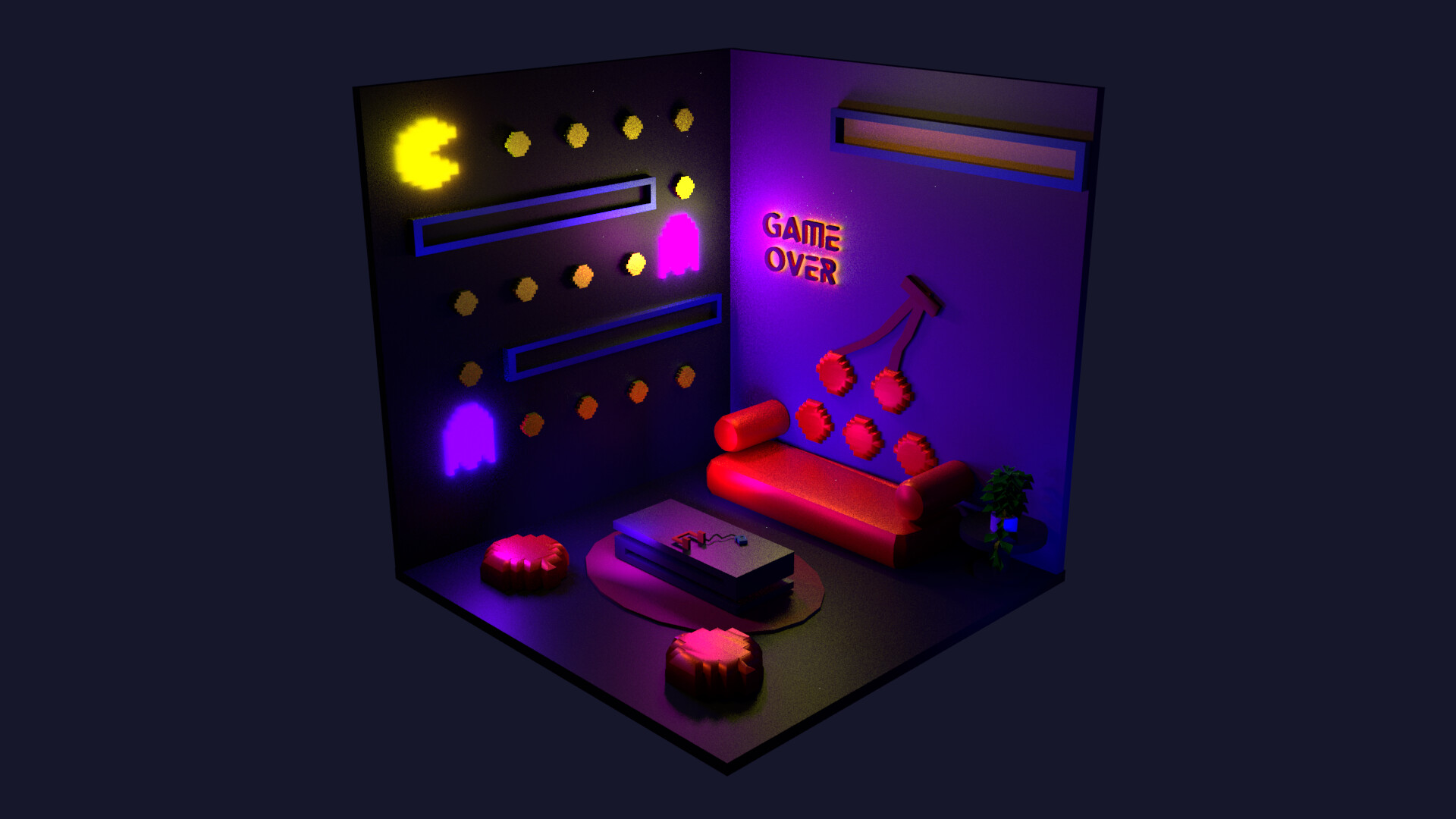 Michela Tabone - Pacman theme room