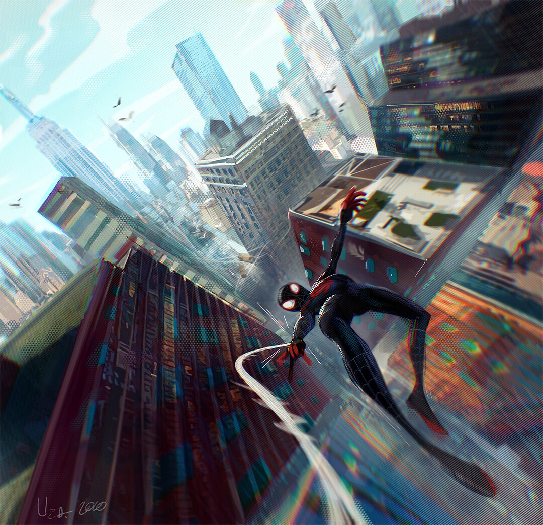 Uzali_Art - Quentin Gillet - Miles Morales in New York