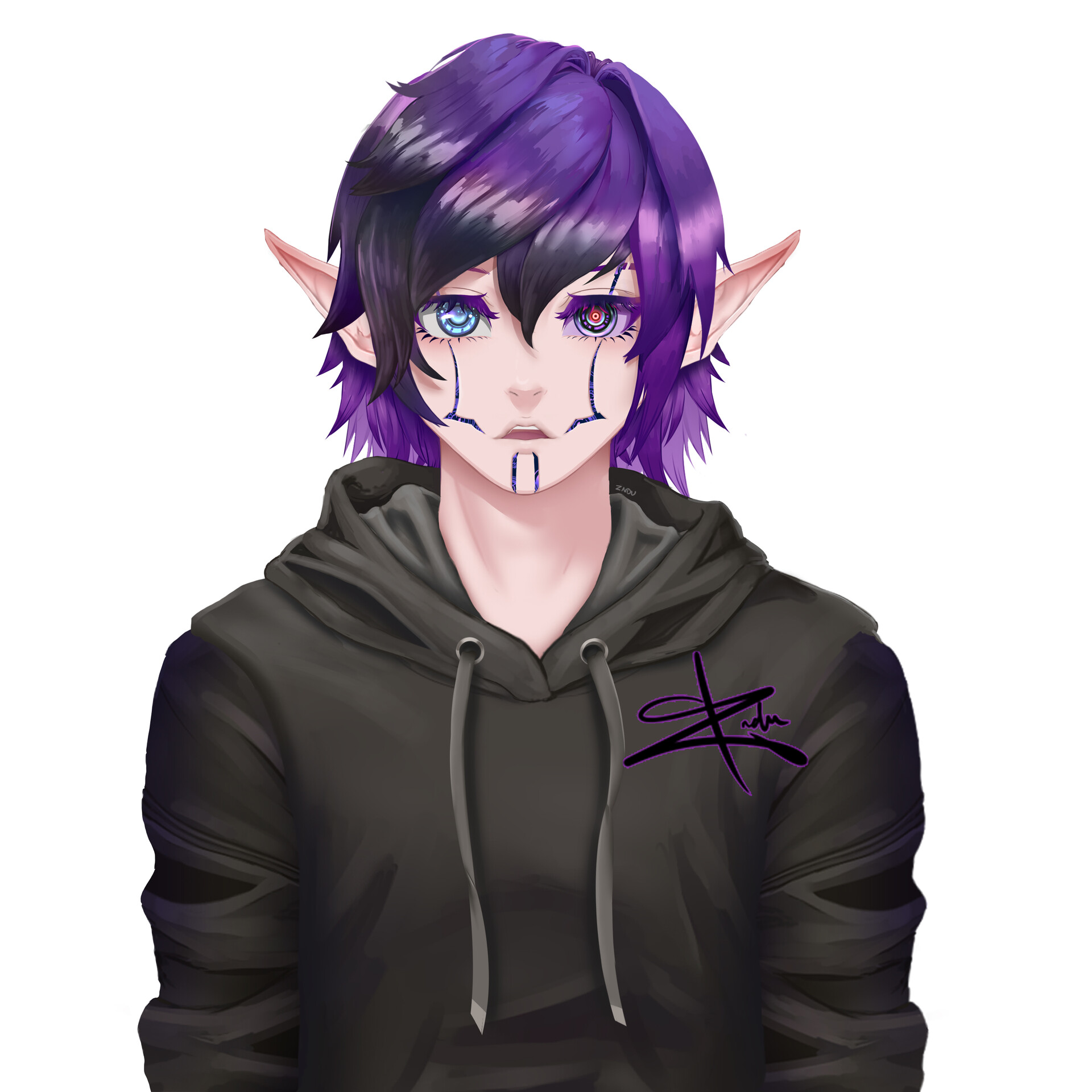 Zndu (Alex) - VTUBER Design Commission - PHI