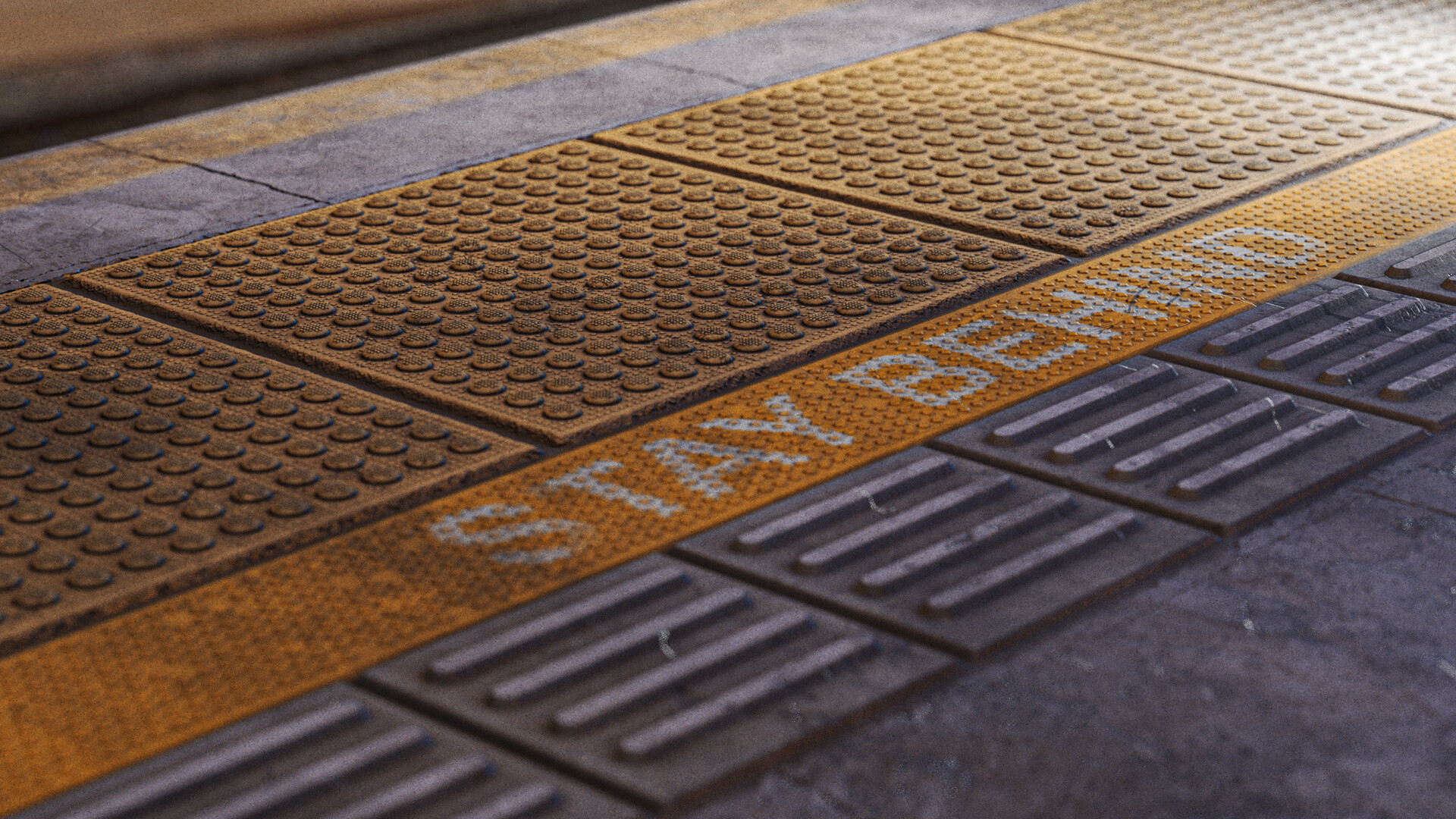 Oscar Bartle - Train Platform Edge Material