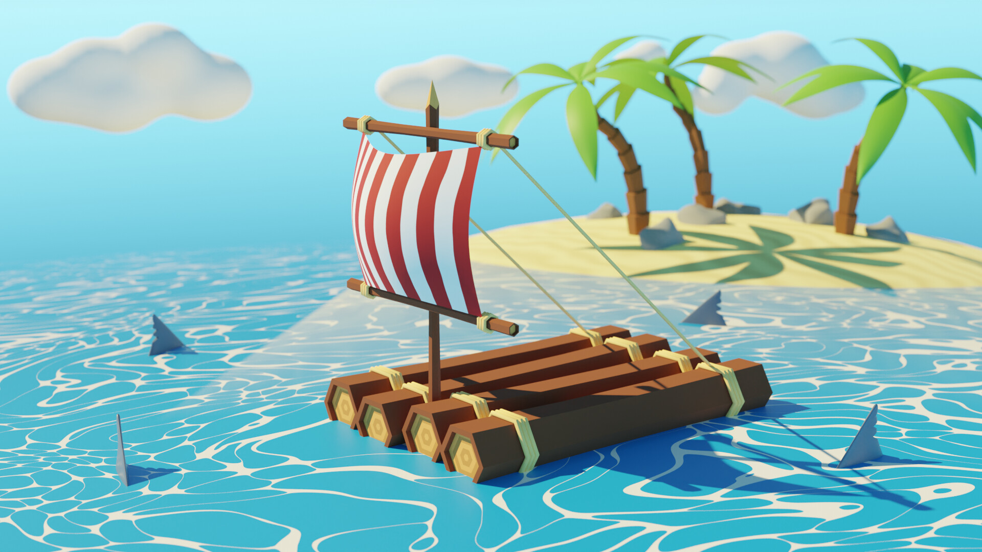 ArtStation - Pirate Raft