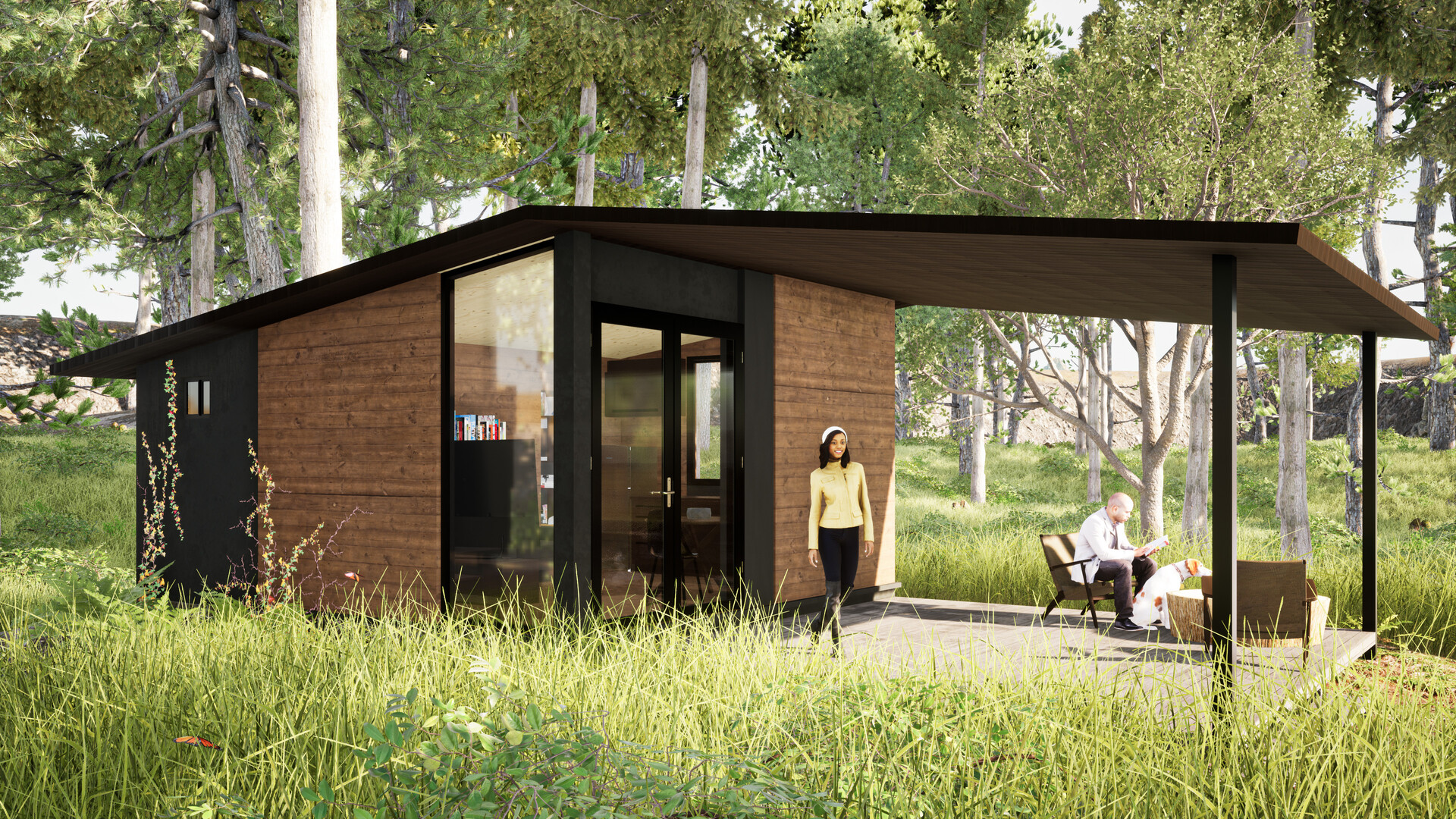 ArtStation - Cabin in the forest