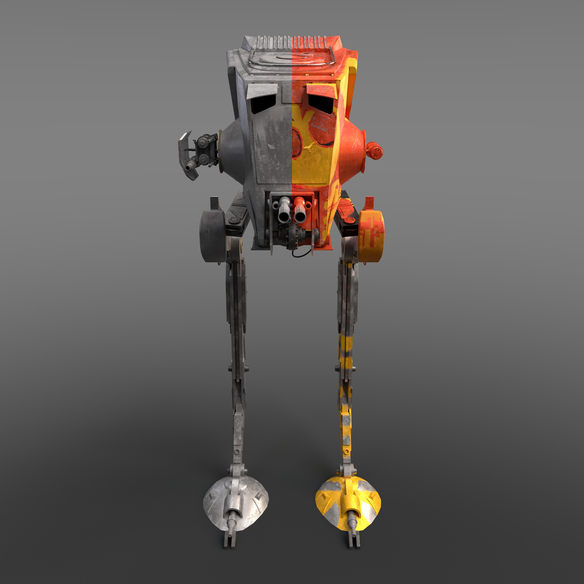 ArtStation - Imperial AT-St Rebels With Paint Job