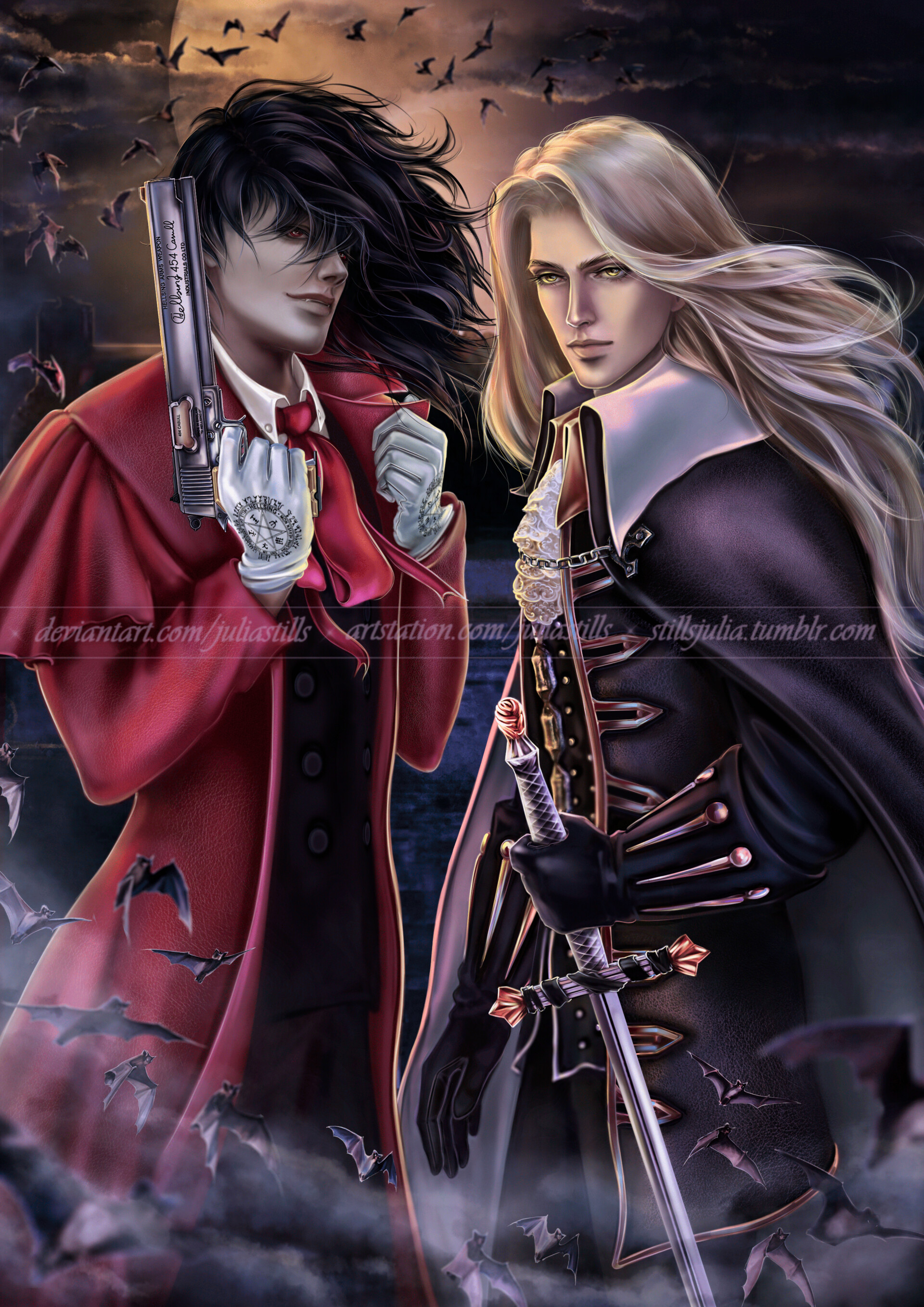 ArtStation - Crossover of Castlevania & Hellsing